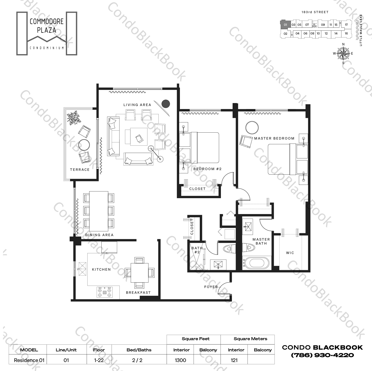Commodore Plaza - Century Unit #1201 Condo in Aventura | CondoBlackBook