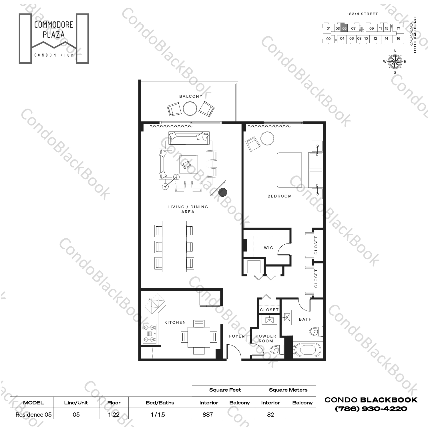 Commodore Plaza - Century Unit #105 Condo in Aventura | CondoBlackBook