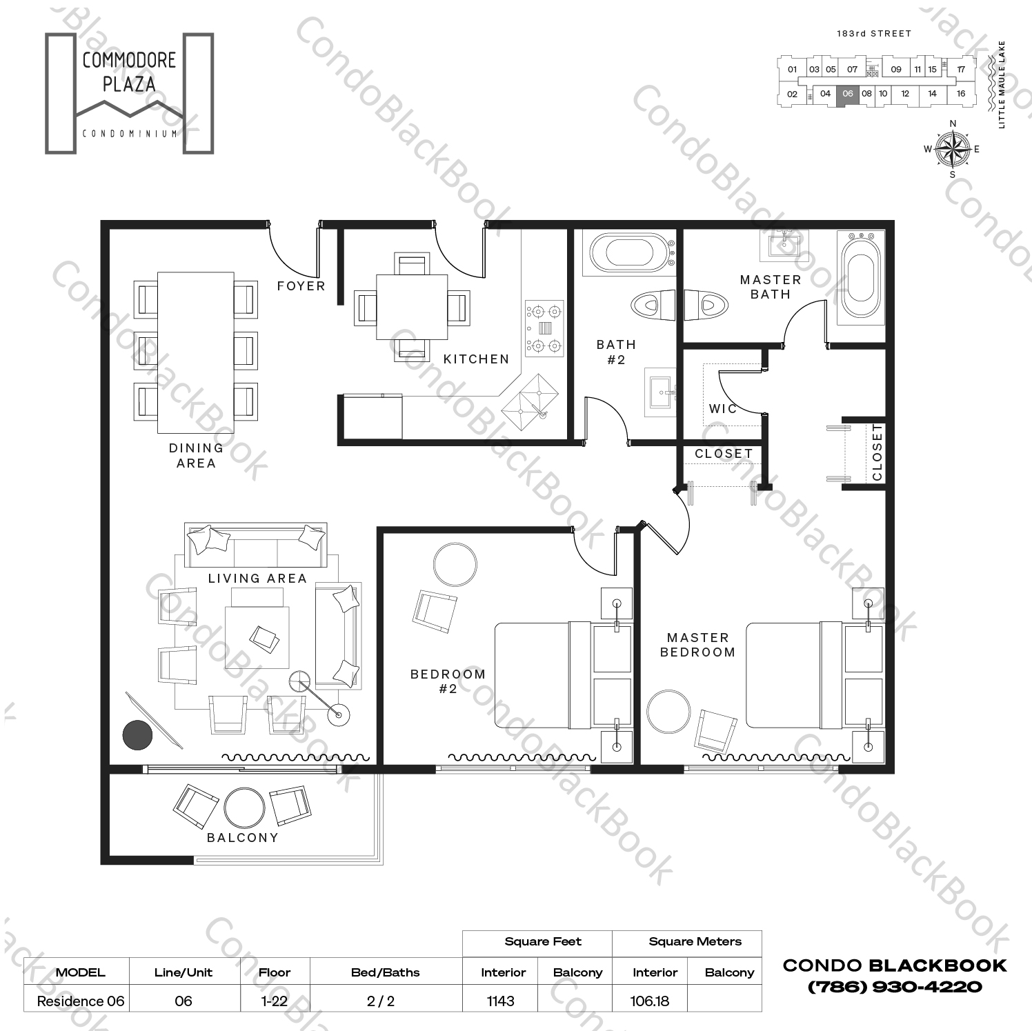 Commodore Plaza - Century Unit #1906 Condo in Aventura | CondoBlackBook