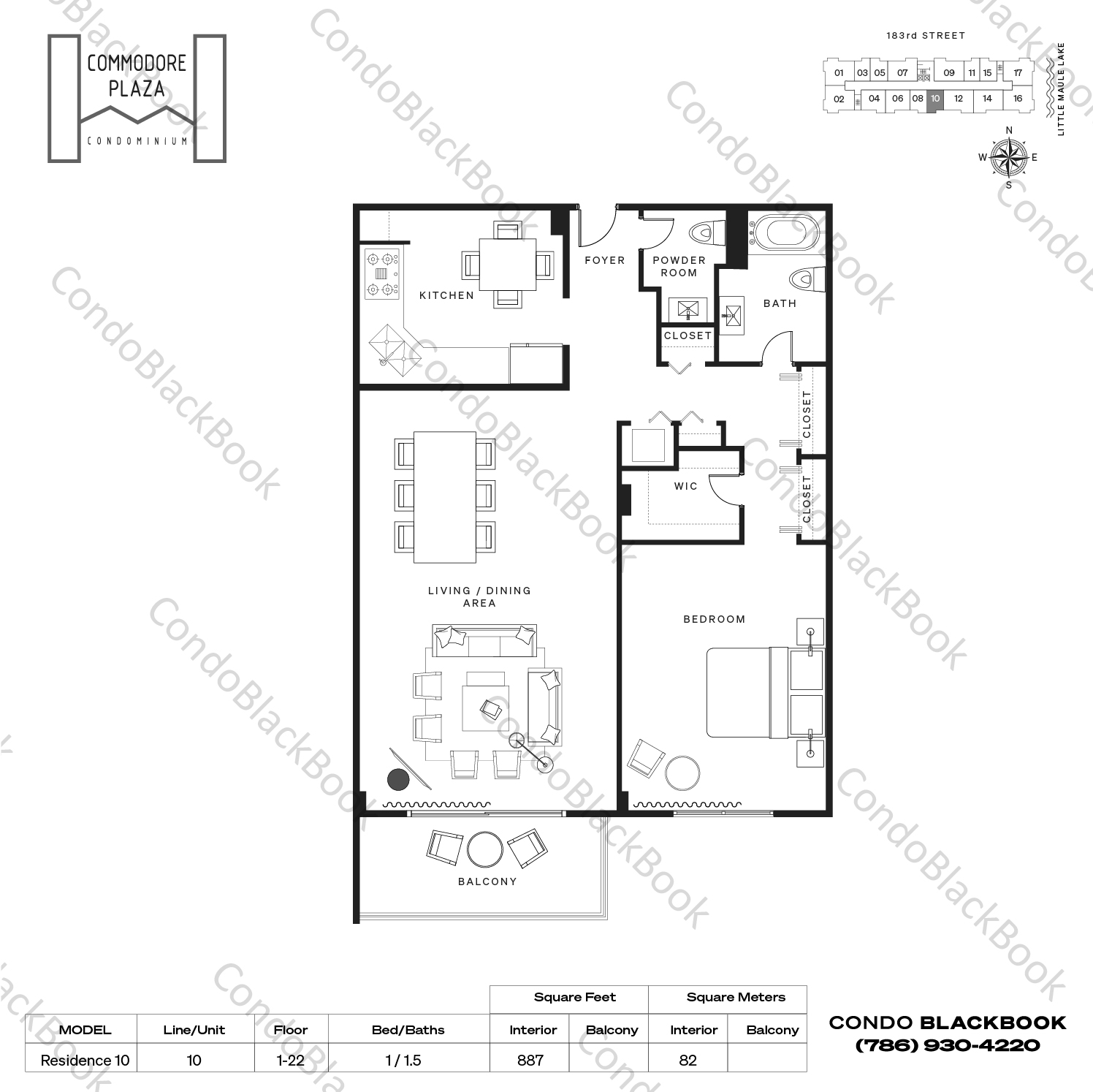 Commodore Plaza - Century Unit #410 Condo in Aventura | CondoBlackBook