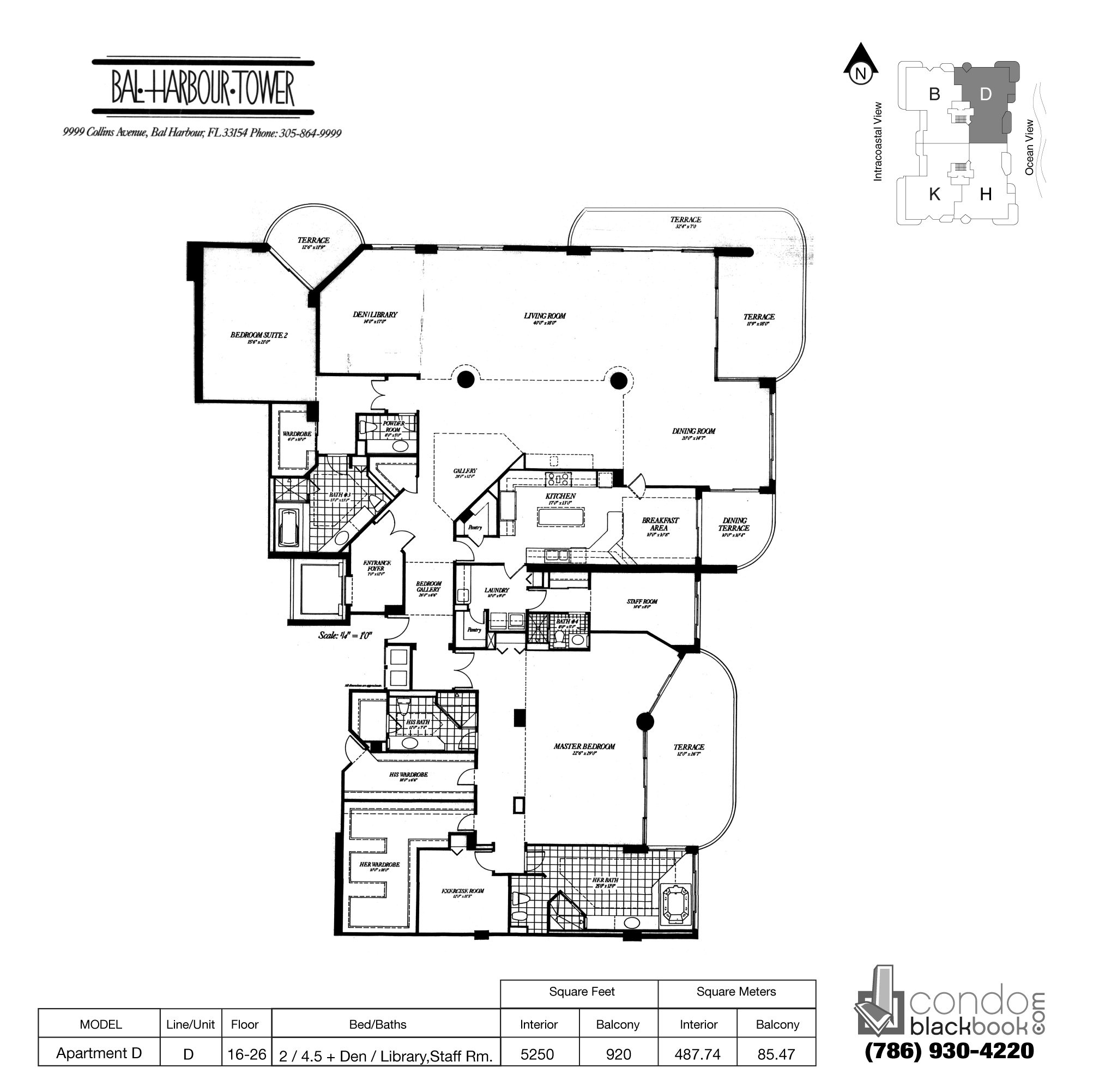 Bal Harbour Tower Unit #17H Condo in Bal Harbour | CondoBlackBook