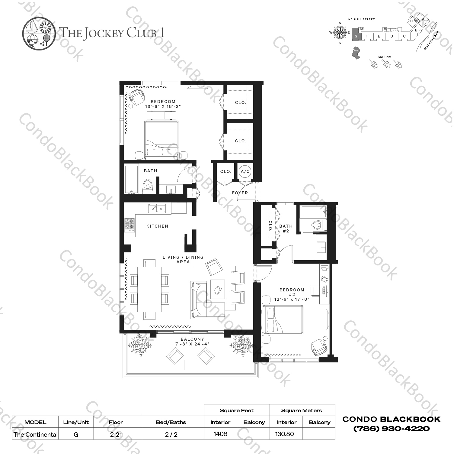 The Jockey Club I Unit #15A Condo in Biscayne Corridor North - Miami ...