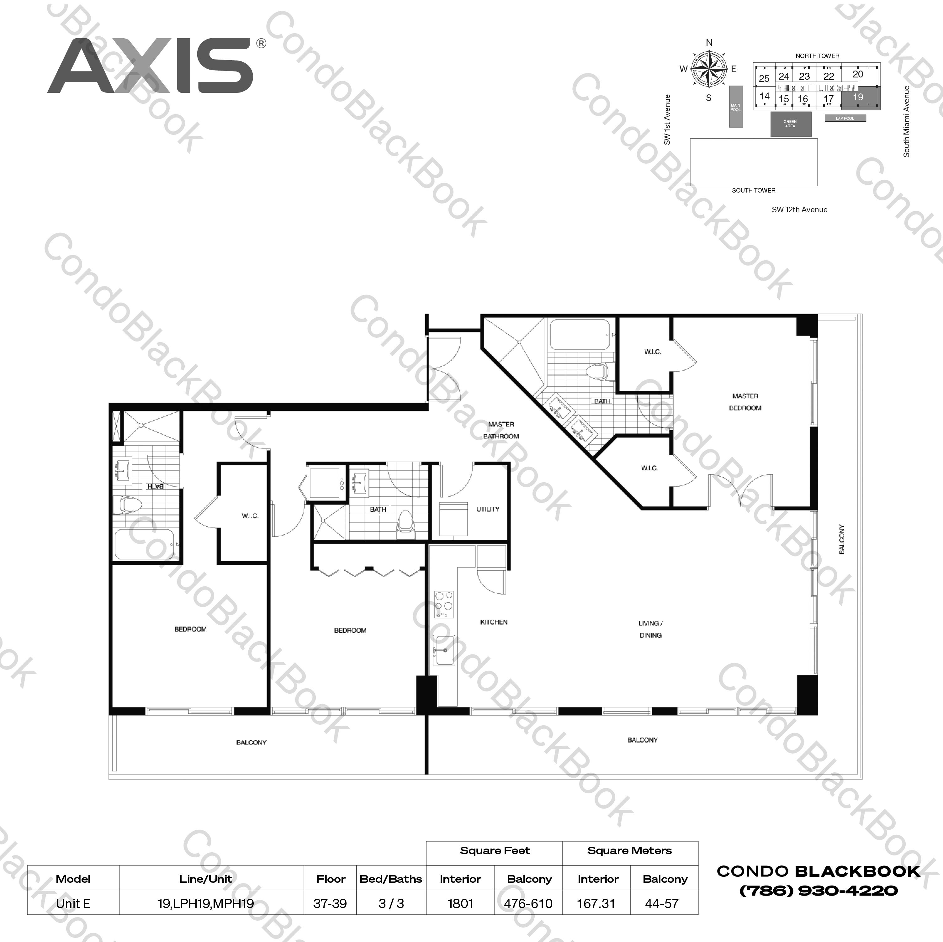 Axis Brickell Floor Plans | Floor Roma
