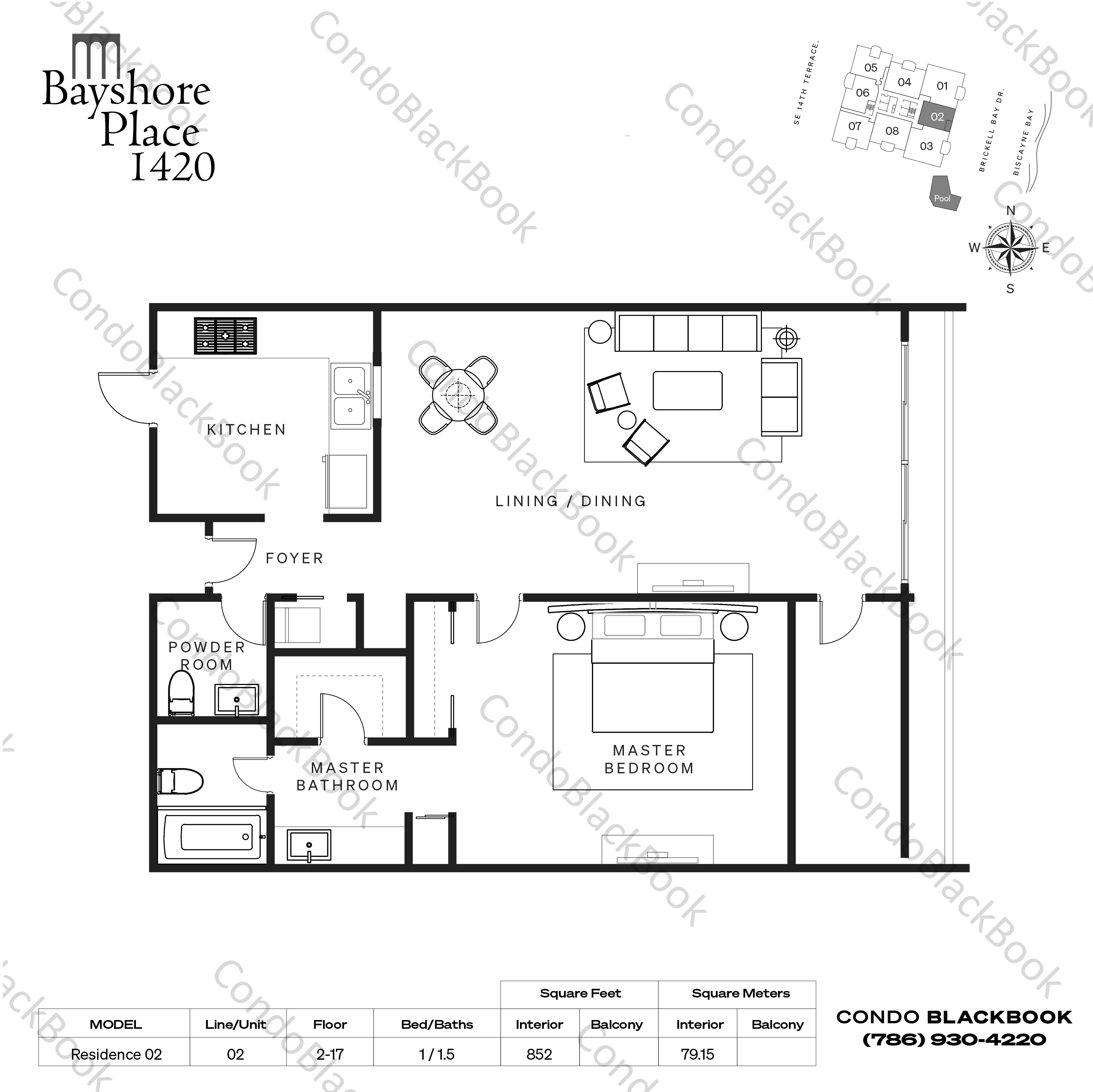 Bayshore Place Unit #1602E Condo in Brickell - Miami Condos ...