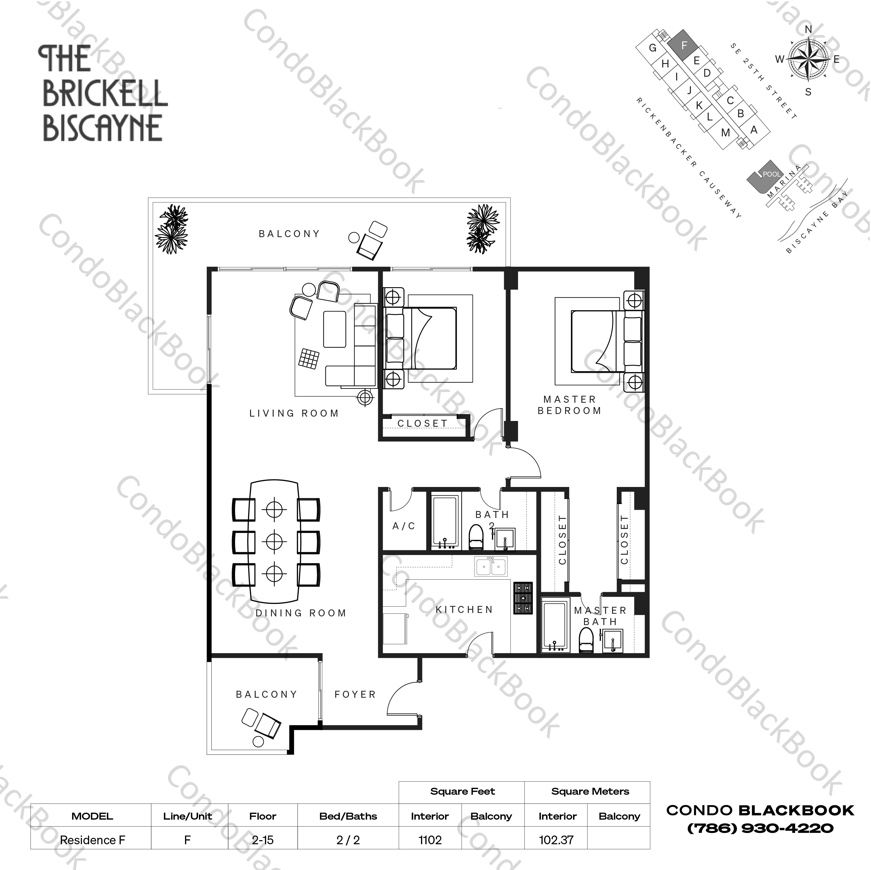 Brickell Biscayne Unit #3F Condo in Brickell - Miami Condos ...
