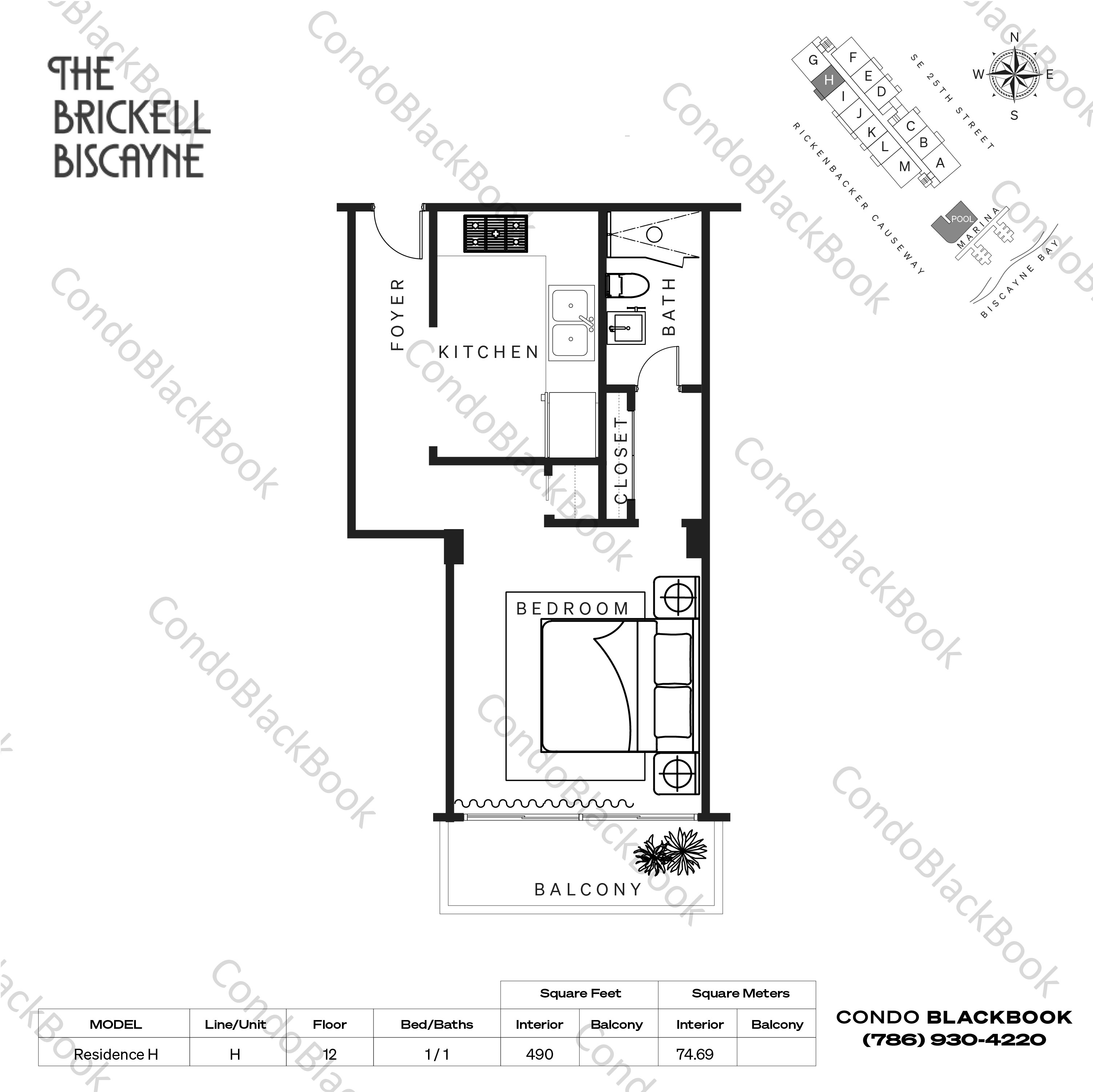 Brickell Biscayne Unit #12H Condo in Brickell - Miami Condos ...