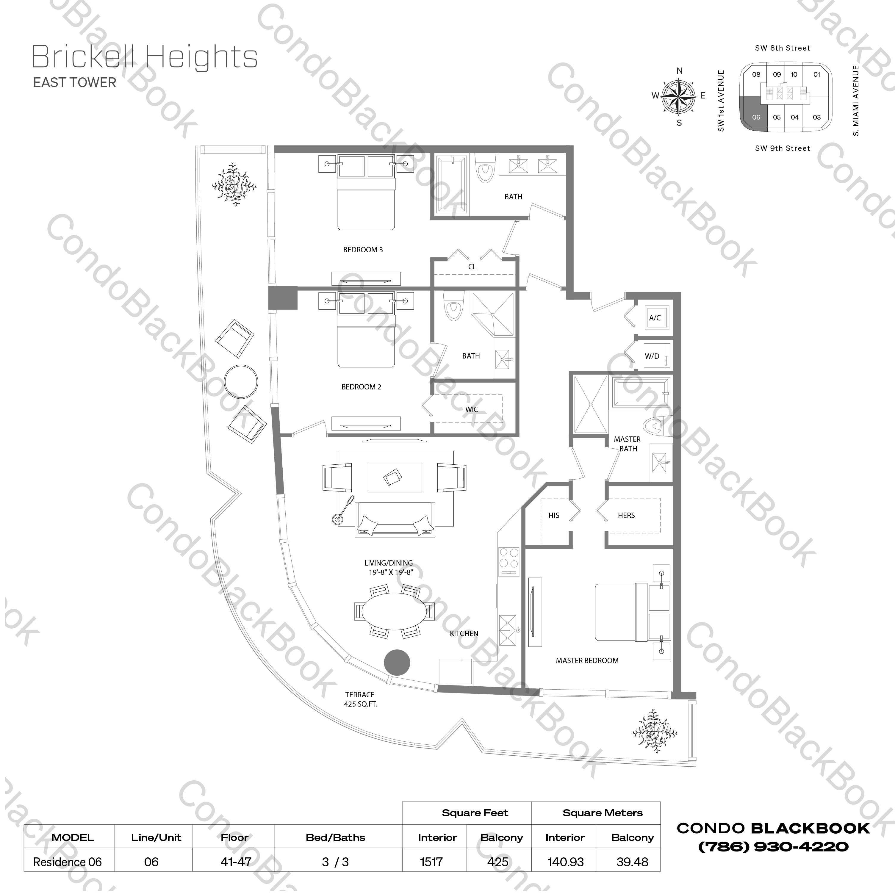 Brickell Heights East Tower Unit #4506 Condo in Brickell - Miami Condos ...