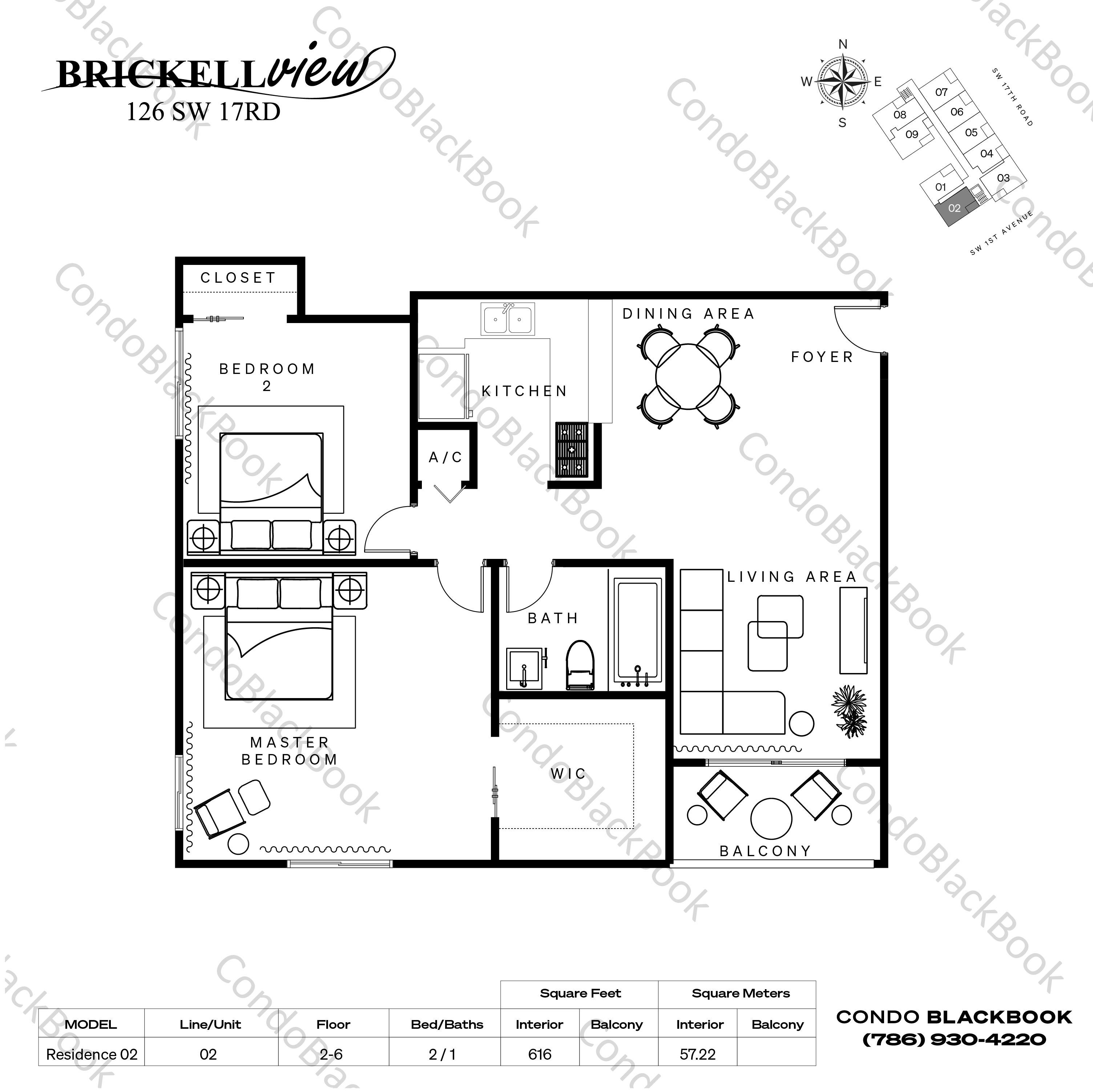 Brickell View Condo Unit #202 Condo in Brickell - Miami Condos ...