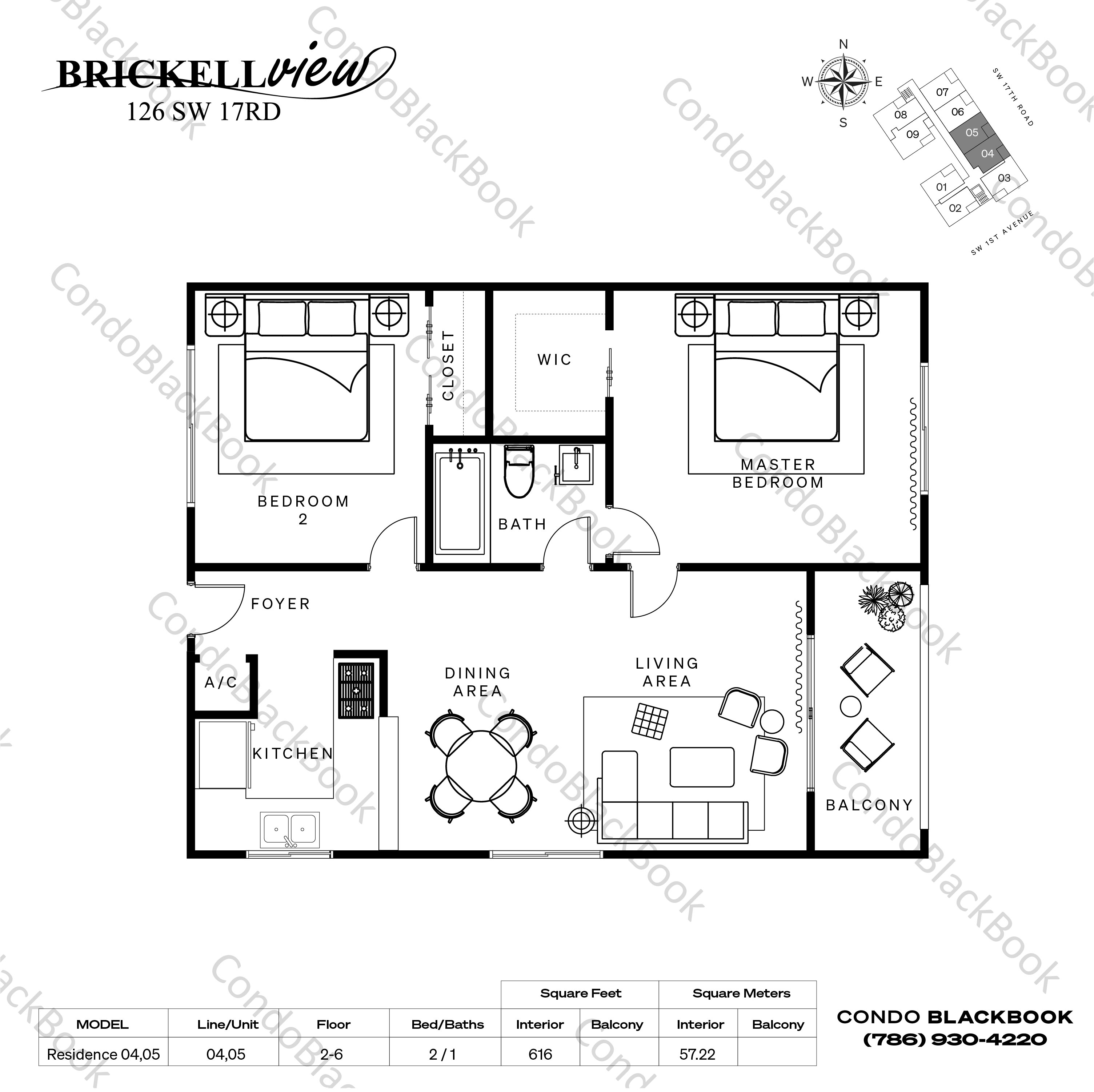 Brickell View Condo Unit #305 Condo in Brickell - Miami Condos ...
