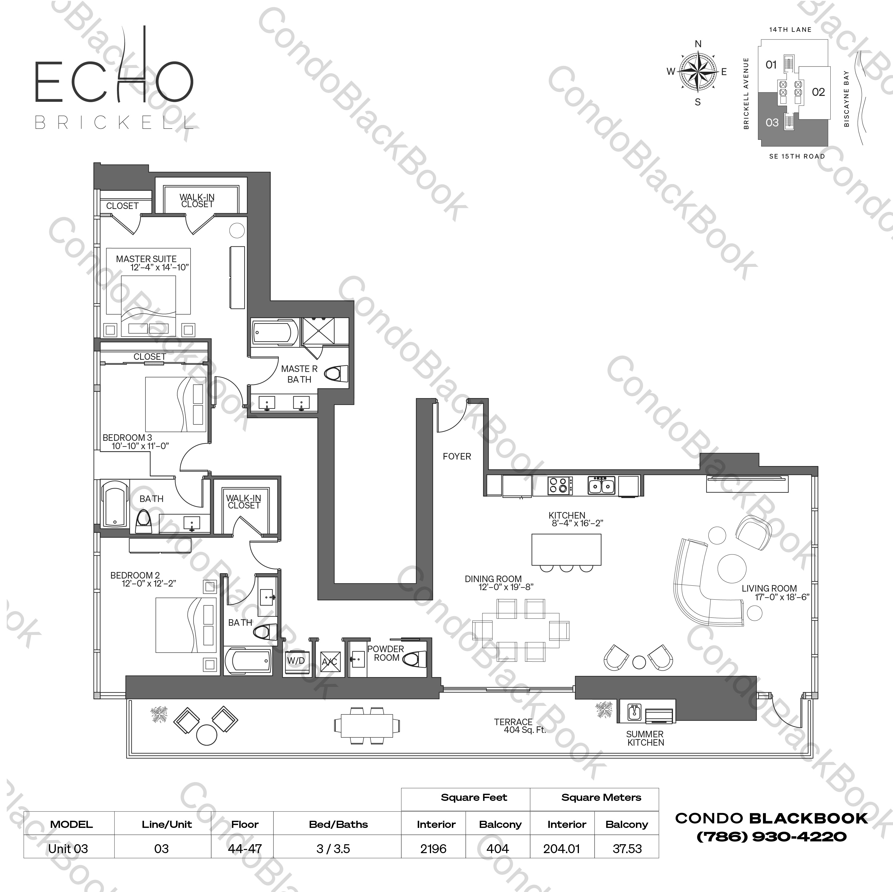 Echo Brickell Unit #4403 Condo in Brickell - Miami Condos | CondoBlackBook