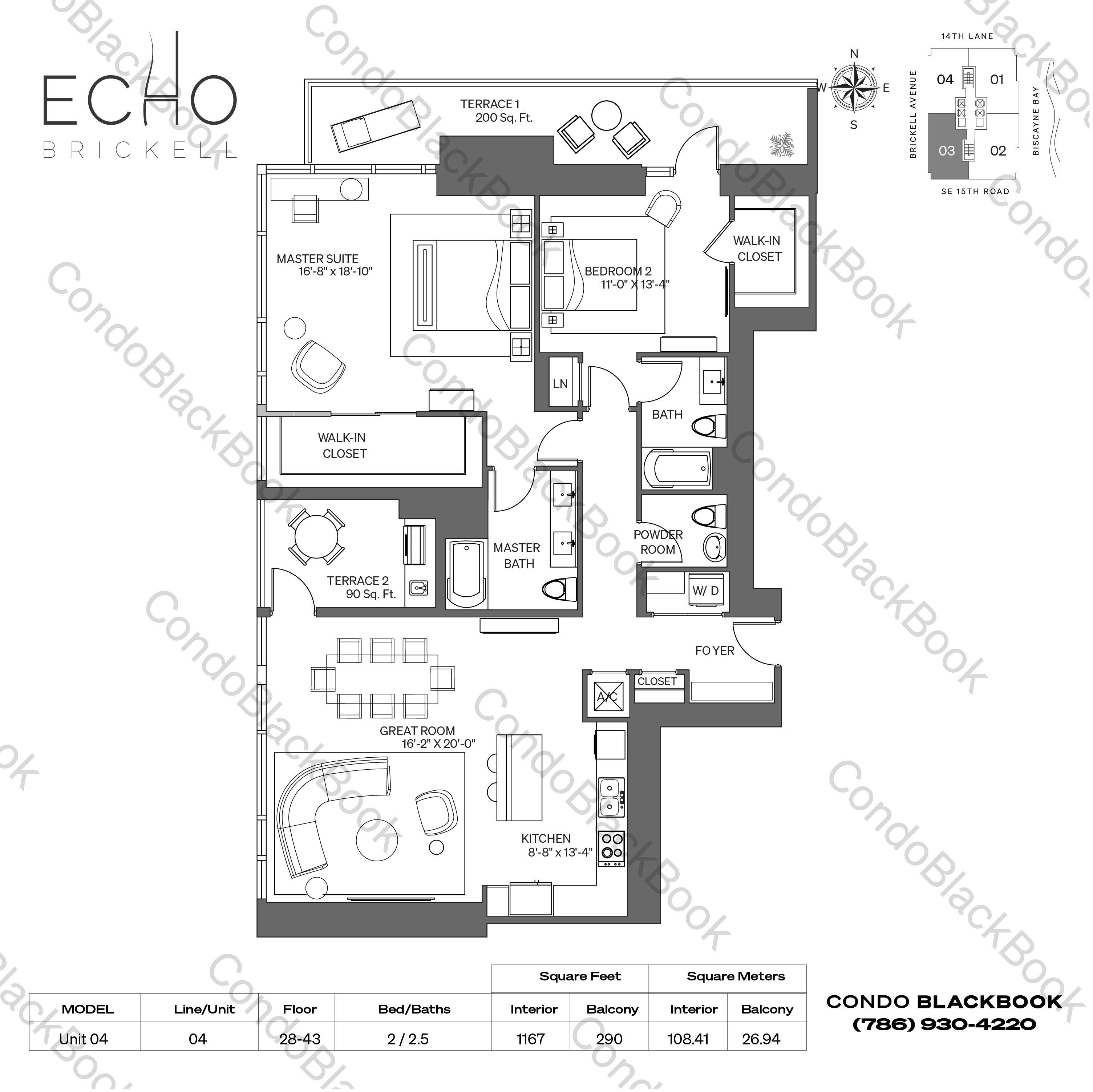 Echo Brickell Unit #4204 Condo in Brickell - Miami Condos | CondoBlackBook
