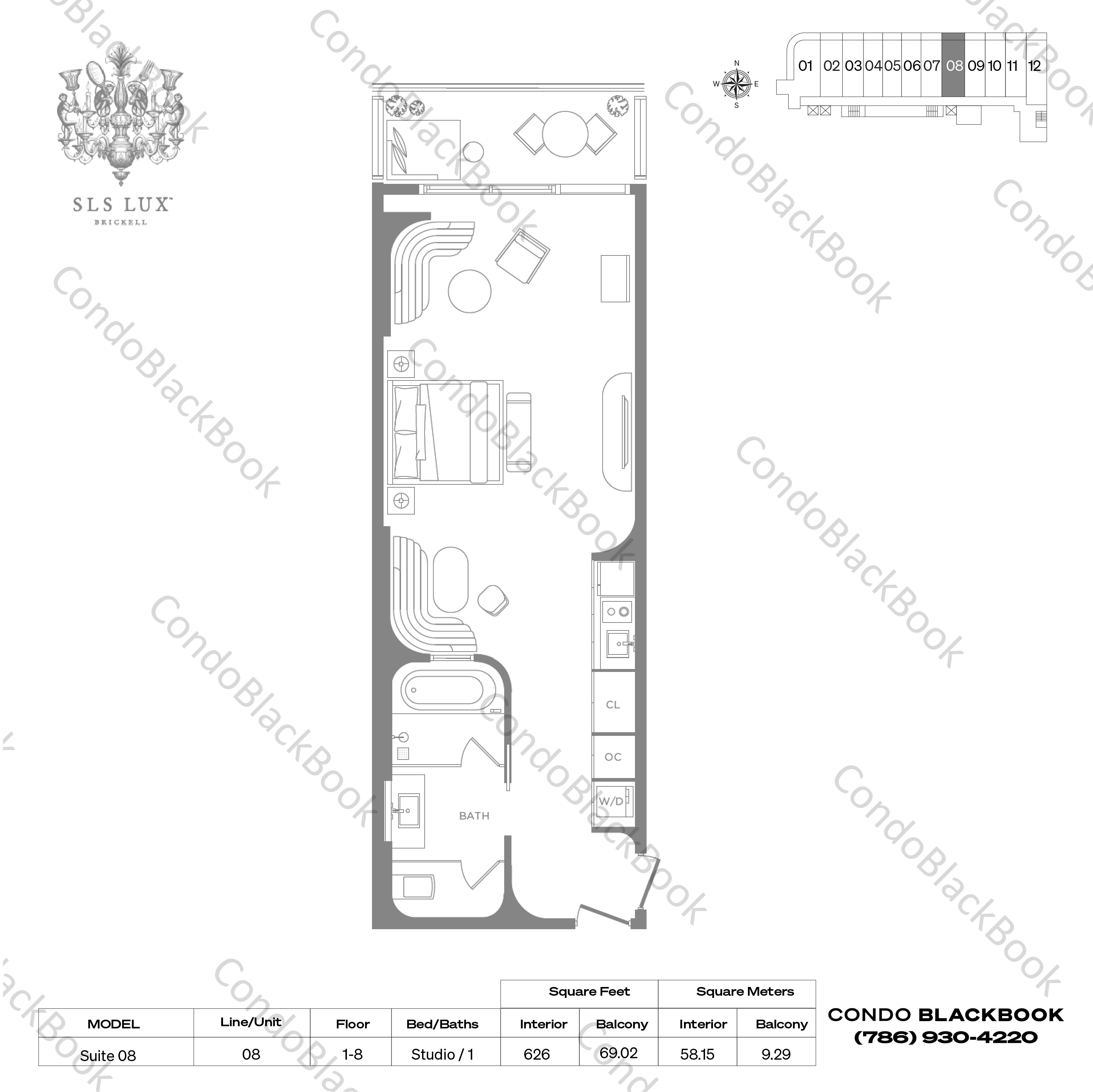 SLS Lux Brickell Unit #208 Condo for Sale in Brickell - Miami Condos ...