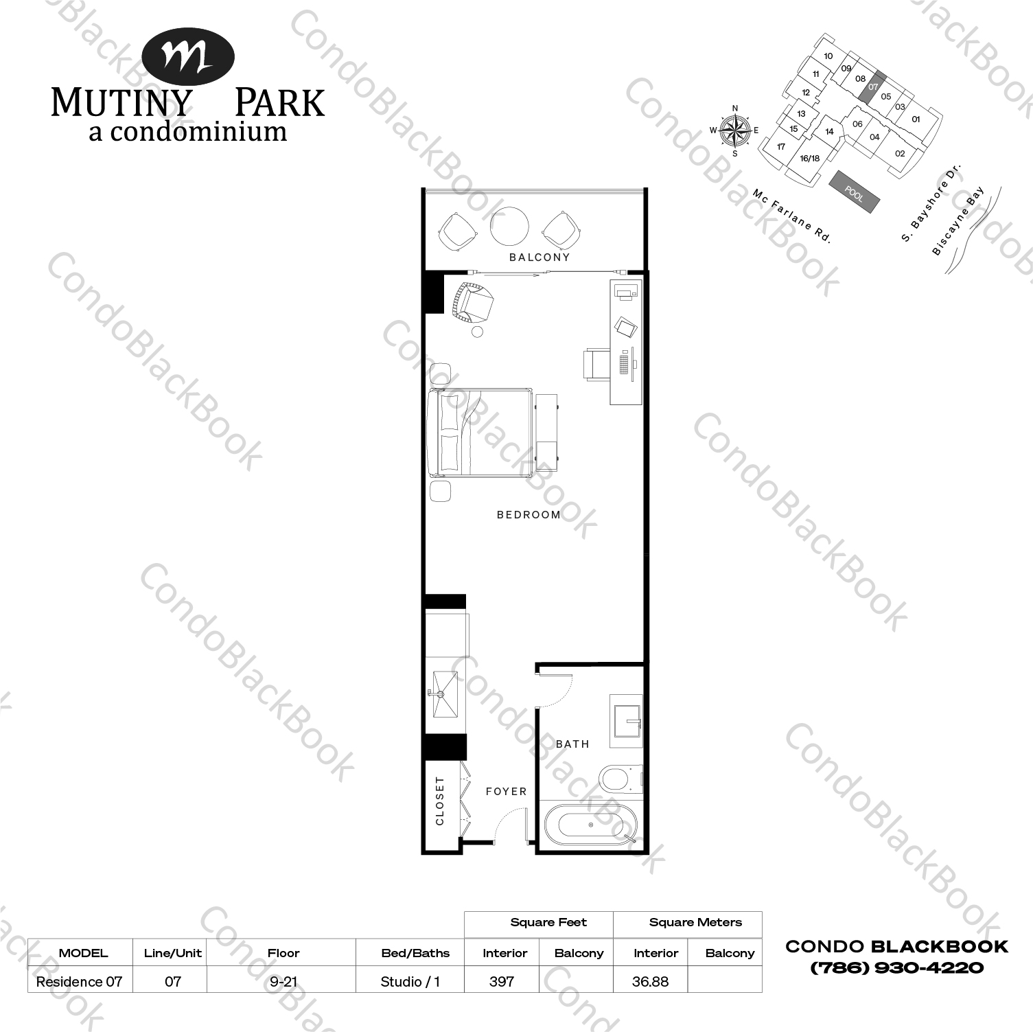 Mutiny Park Unit #2007 Condo in Coconut Grove - Miami Condos ...