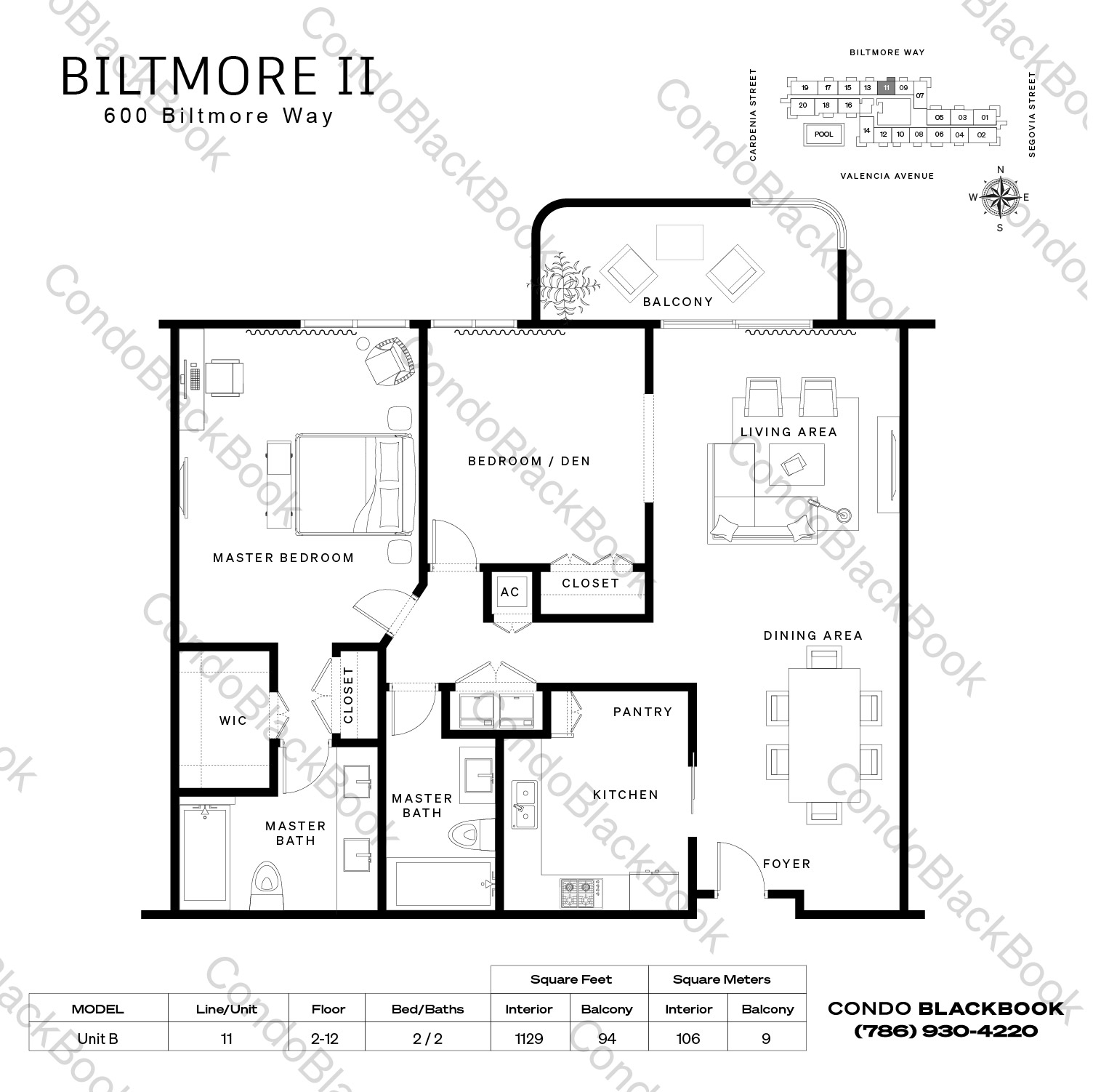 Biltmore II Unit #611 Condo in Coral Gables | CondoBlackBook