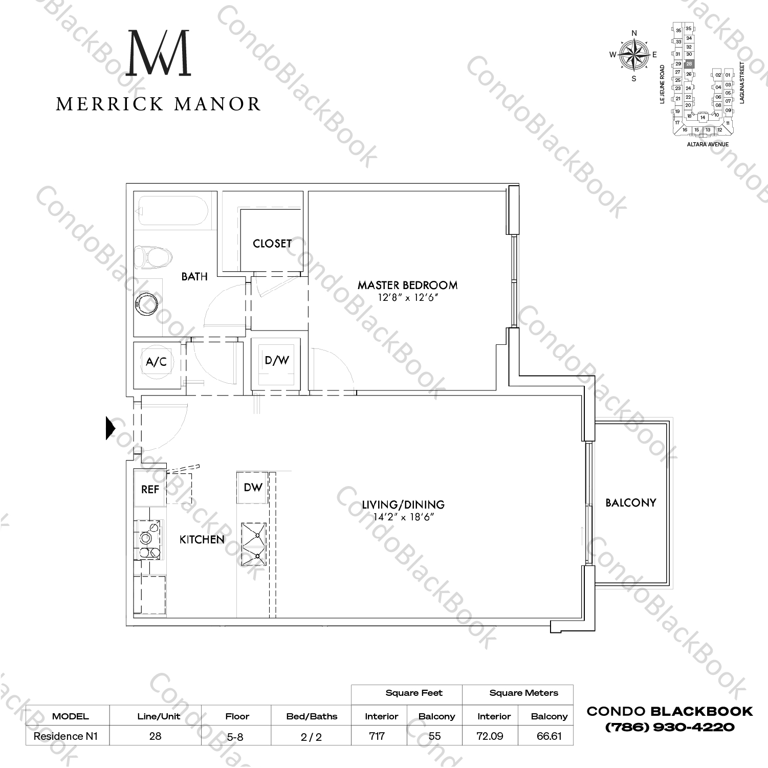 Merrick Manor Unit #726 Condo in Coral Gables | CondoBlackBook