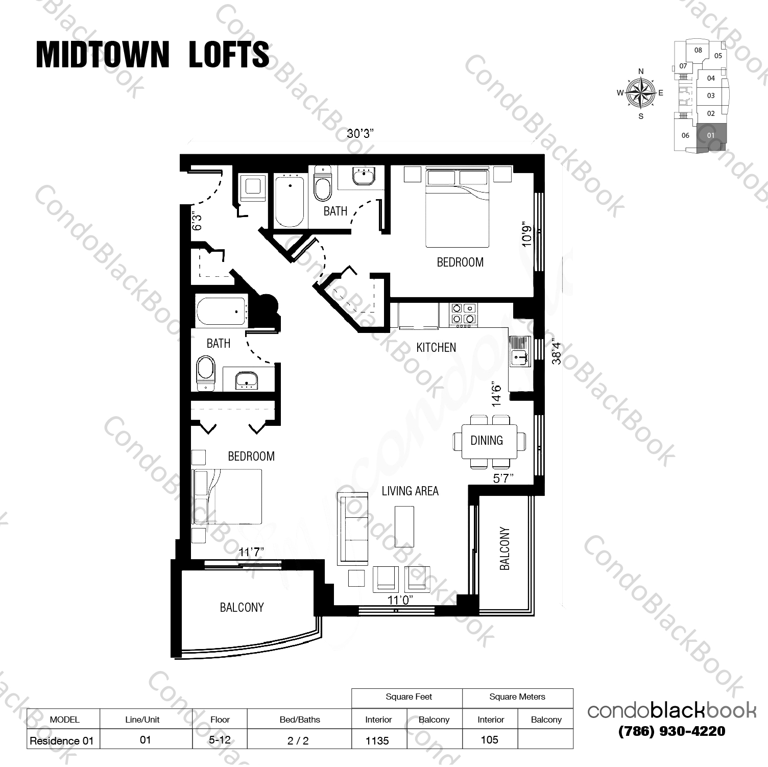 Midtown Lofts Unit #901 Condo in Coral Way | CondoBlackBook