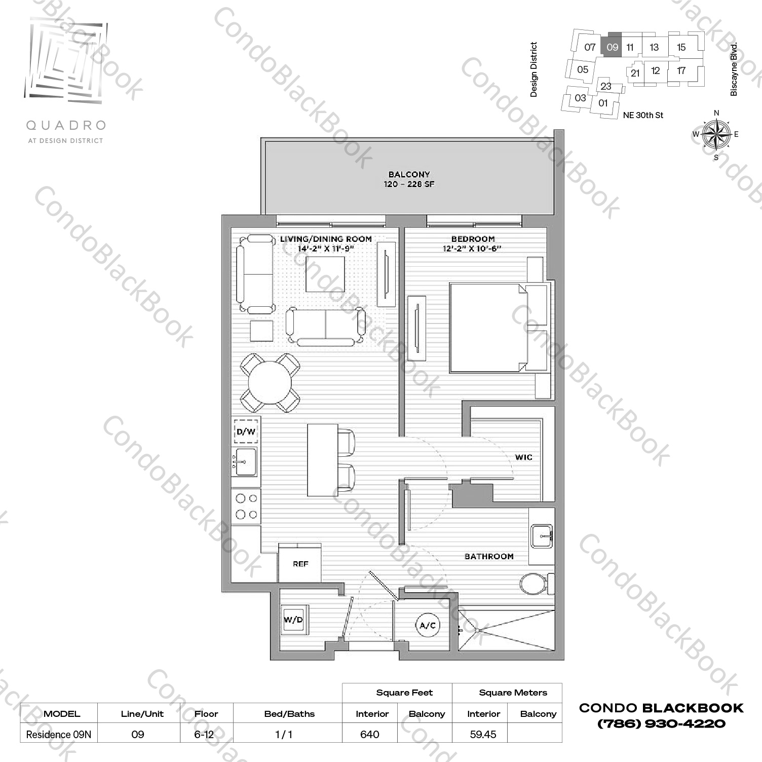 Quadro Unit #N-709 Condo in Design District / Buena Vista - Miami ...
