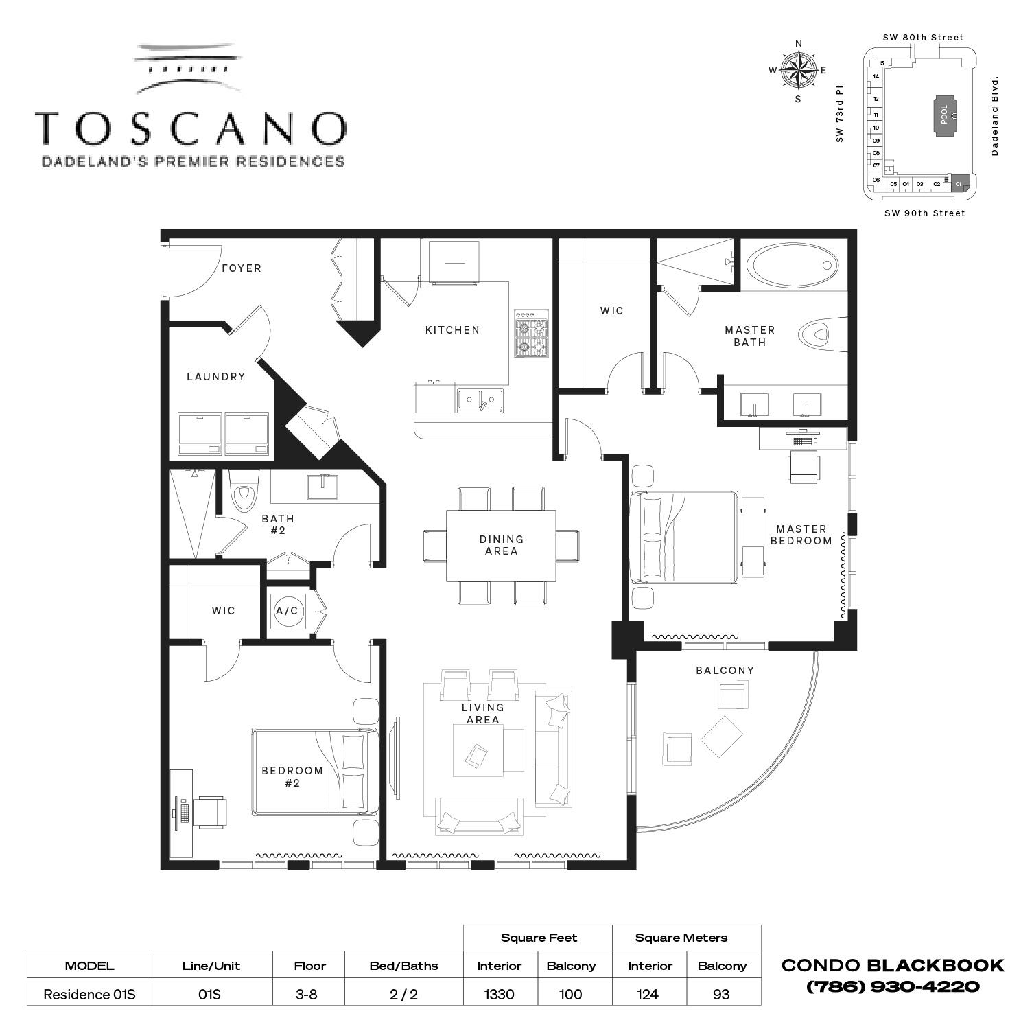 Toscano Unit #519N Condo in Dadeland - Miami Condos | CondoBlackBook