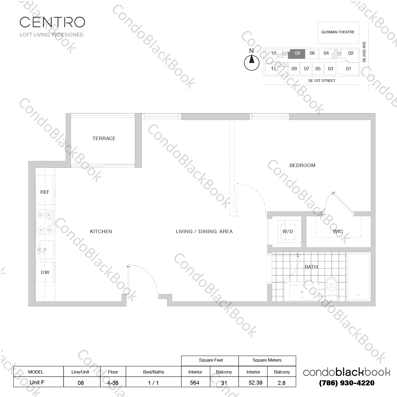 Centro Unit #1708 Condo in Downtown Miami - Miami Condos | CondoBlackBook