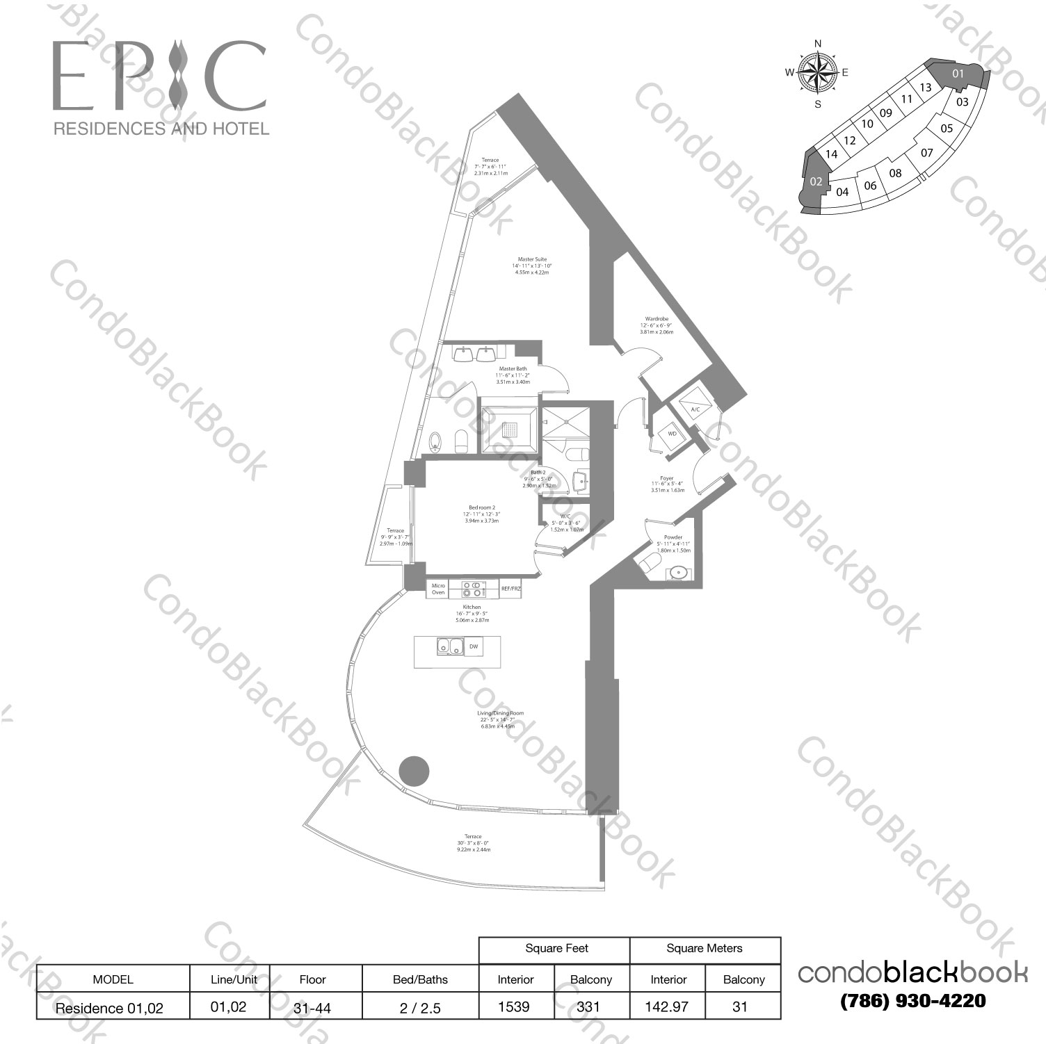 Epic Unit #4001 Condo in Downtown Miami - Miami Condos | CondoBlackBook