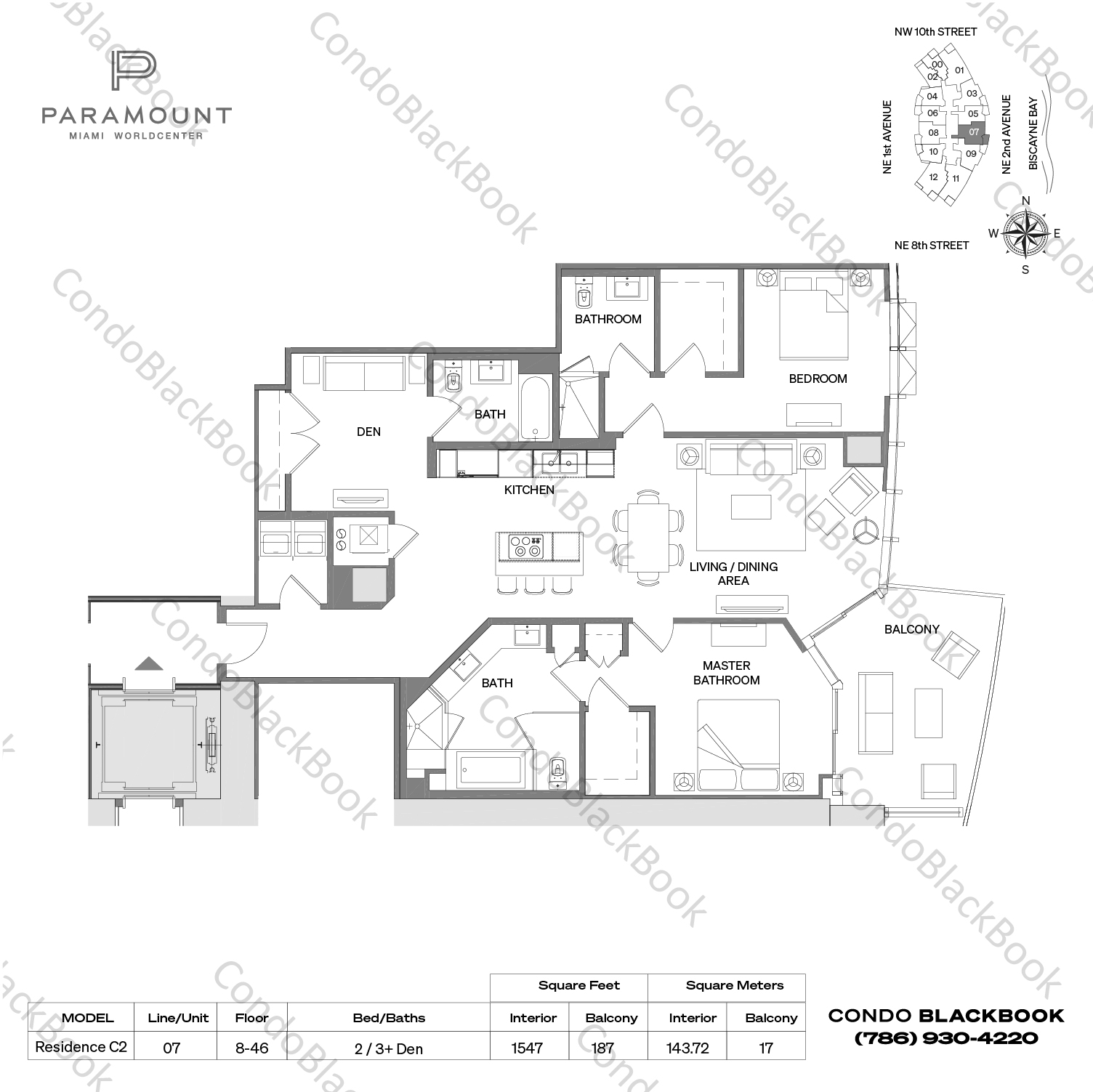 Paramount Miami Worldcenter Unit #3907 Condo for Sale in Downtown Miami ...