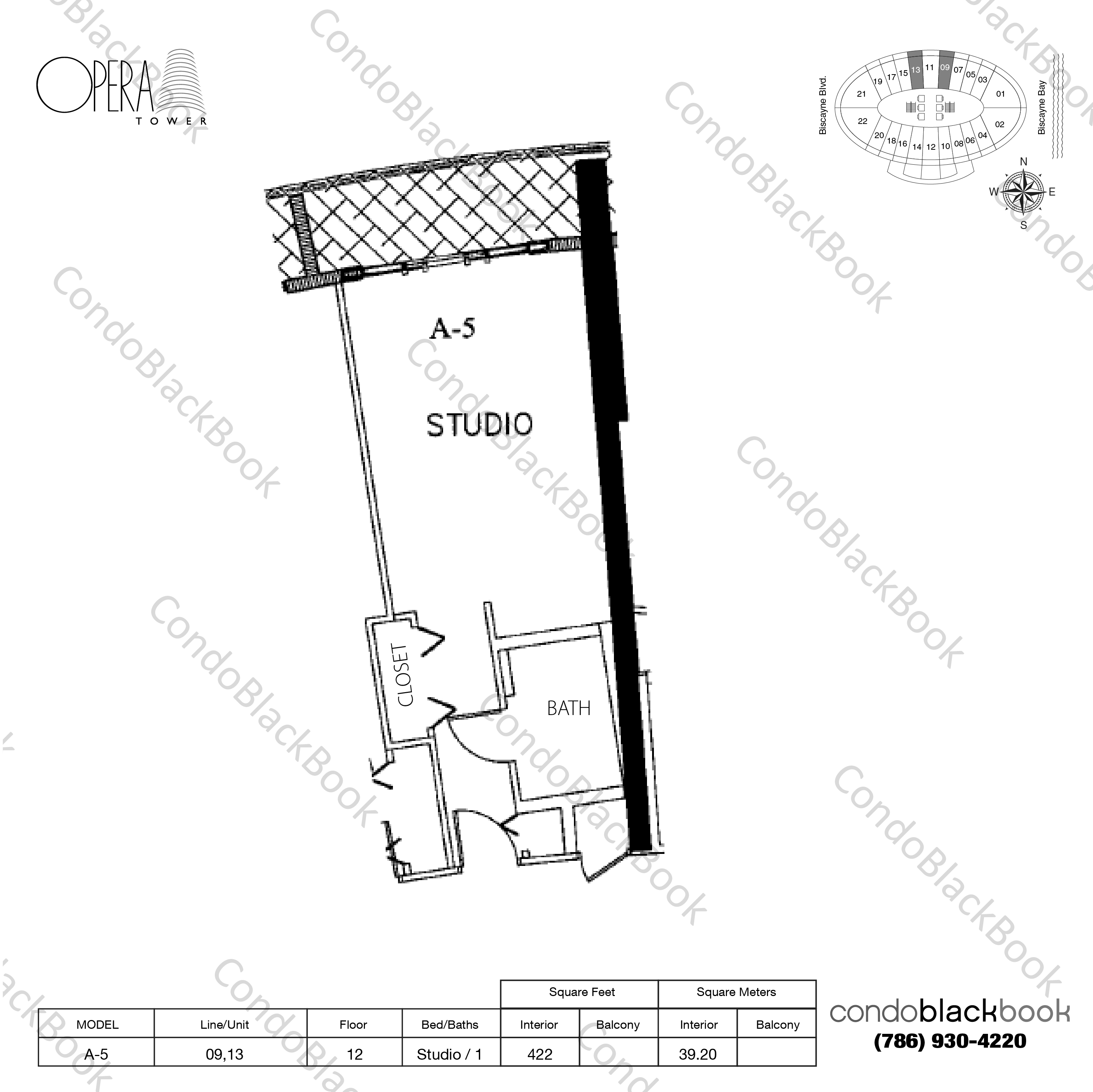 Opera Tower Unit #1213 Condo in Edgewater - Miami Condos | CondoBlackBook