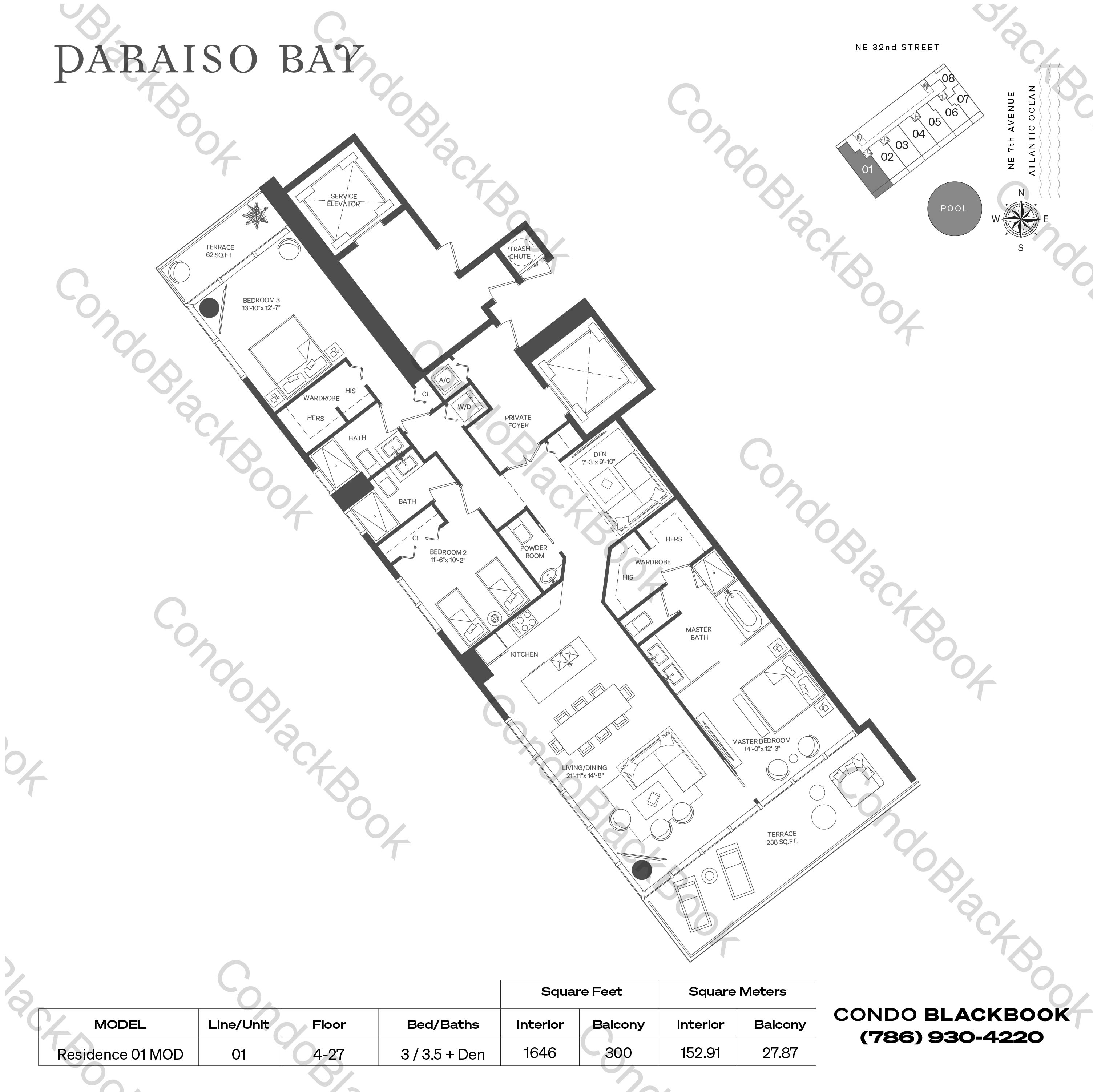 Paraiso Bay Unit #601 Condo in Edgewater - Miami Condos | CondoBlackBook