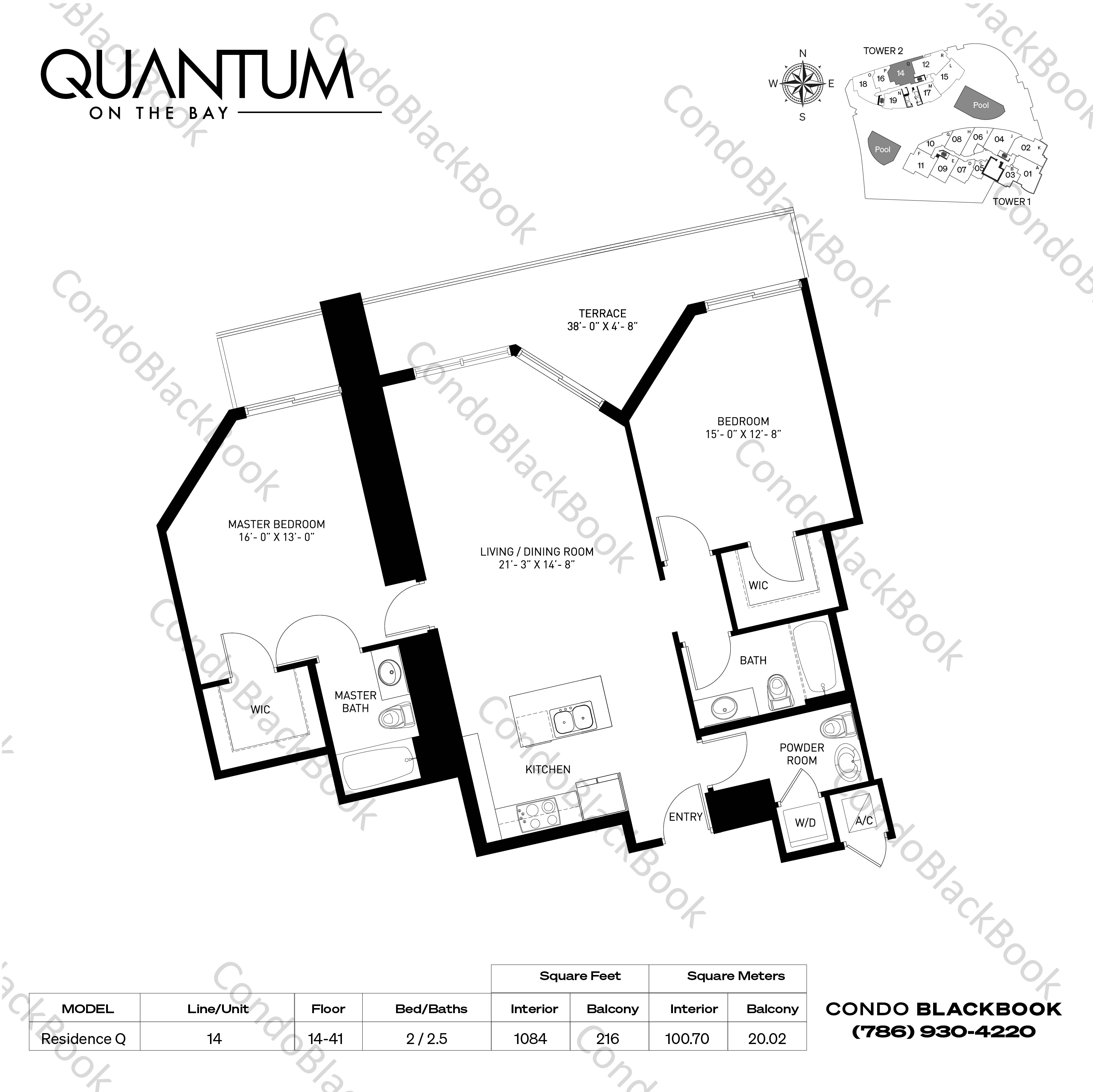 Quantum on the Bay Unit #2514 Condo in Edgewater - Miami Condos ...