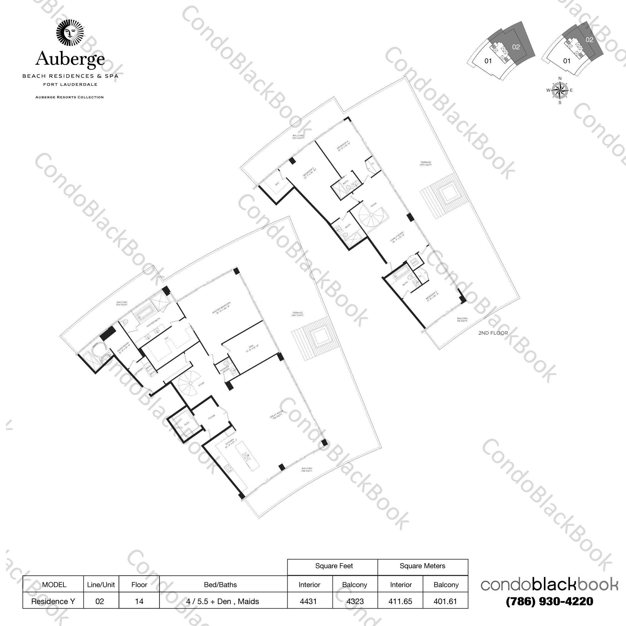 Auberge Beach Residences & Spa Unit #S1805 -S1806 Condo in Fort ...