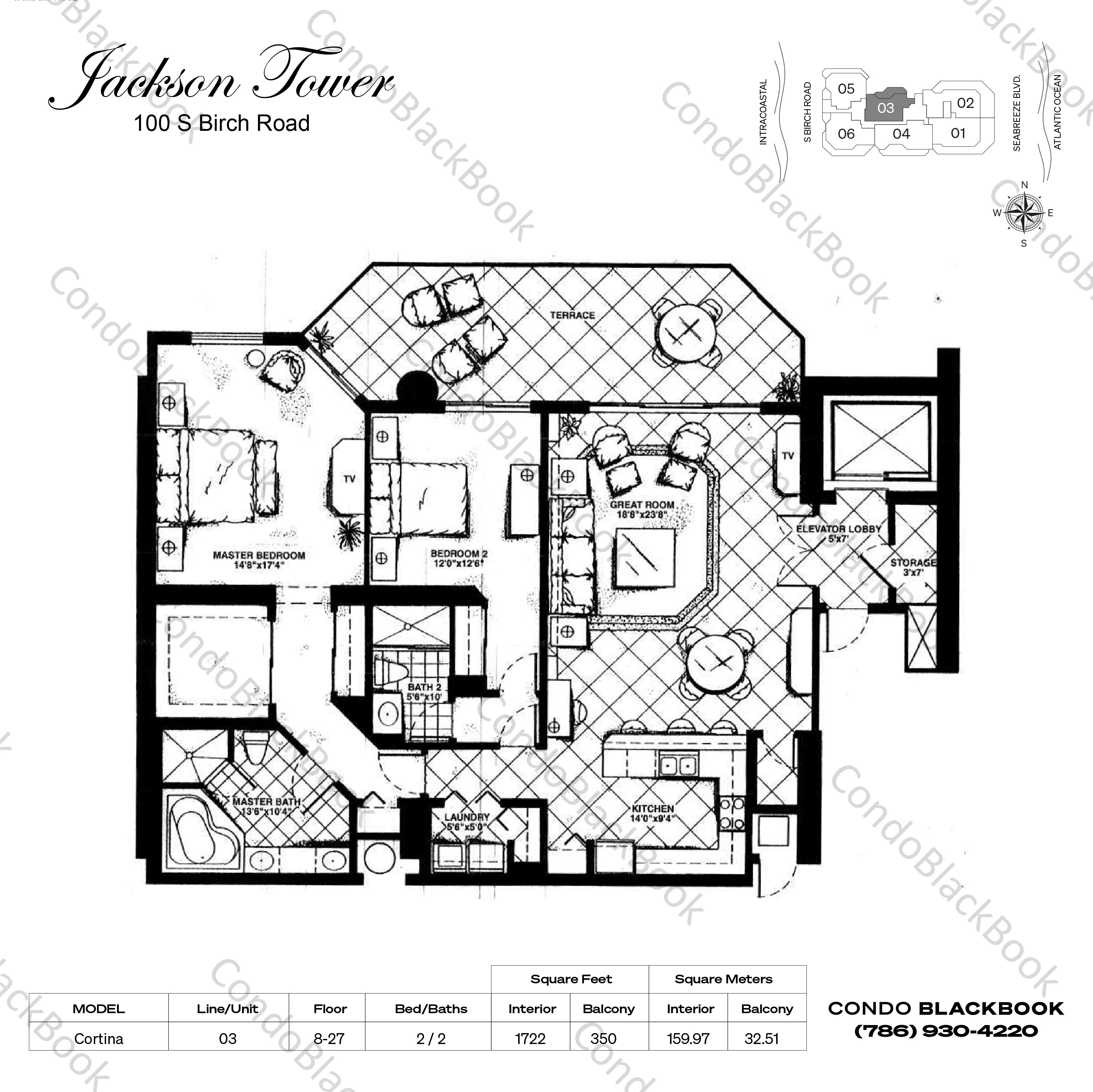 Jackson Tower Unit #1003F Condo in Fort Lauderdale | CondoBlackBook