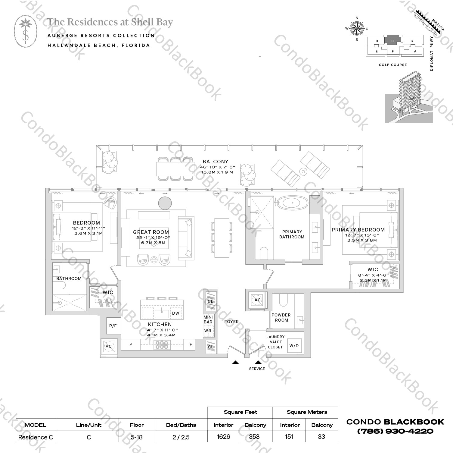 The Residences at Shell Bay Unit #16-C Condo in Hallandale Beach ...