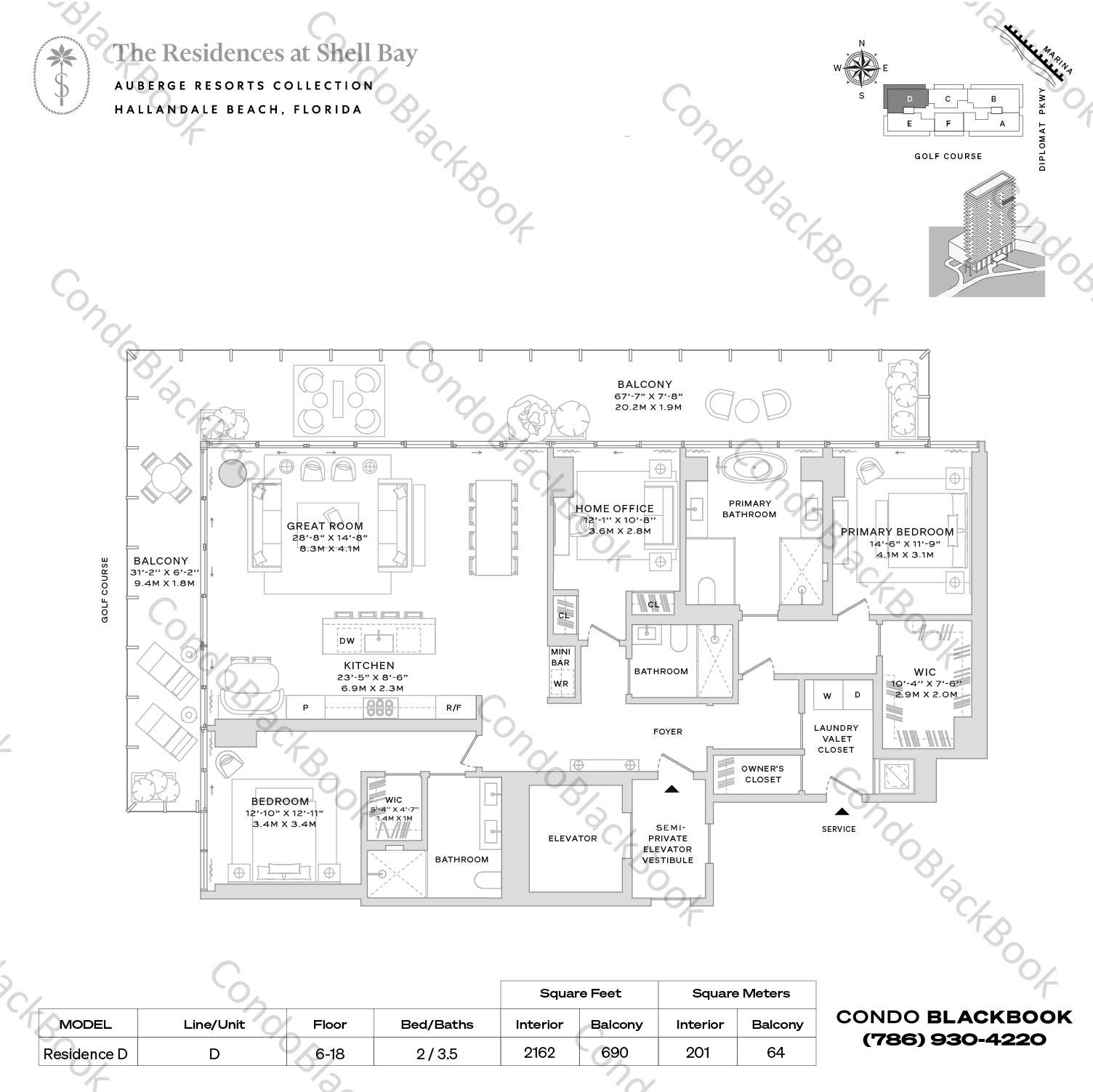 The Residences at Shell Bay Unit #8-D Condo in Hallandale Beach ...
