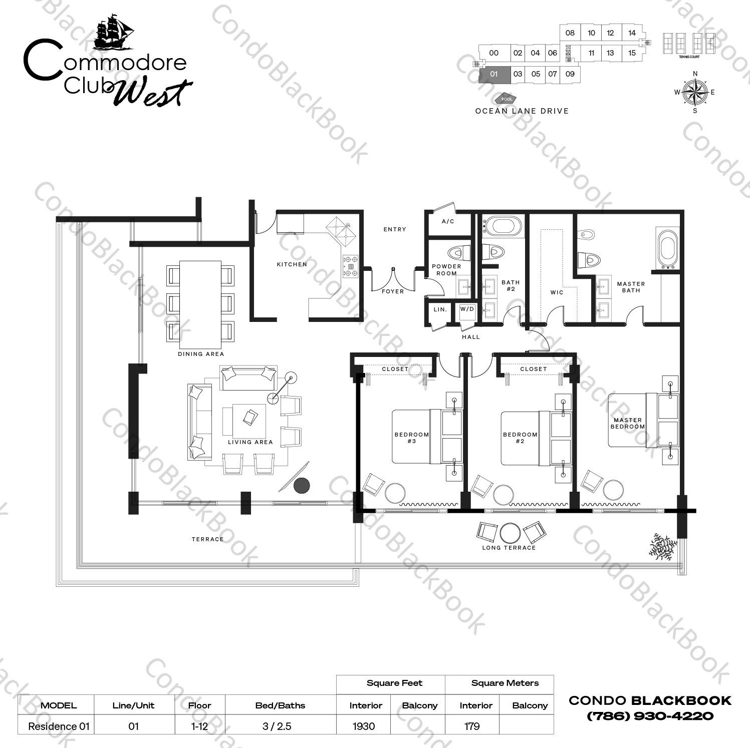 Commodore Club West Unit #501 Condo in Key Biscayne | CondoBlackBook