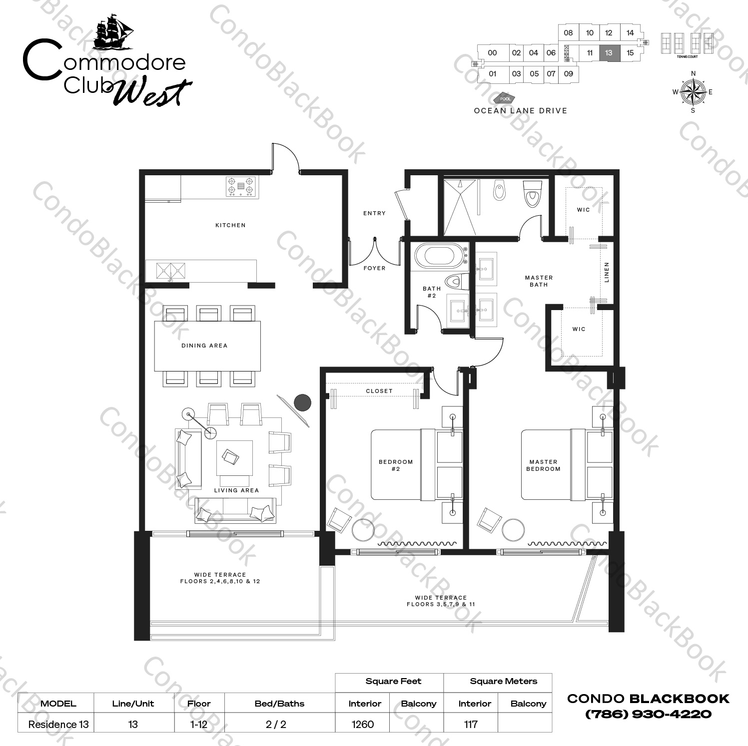 Commodore Club West Unit #313 Condo in Key Biscayne | CondoBlackBook