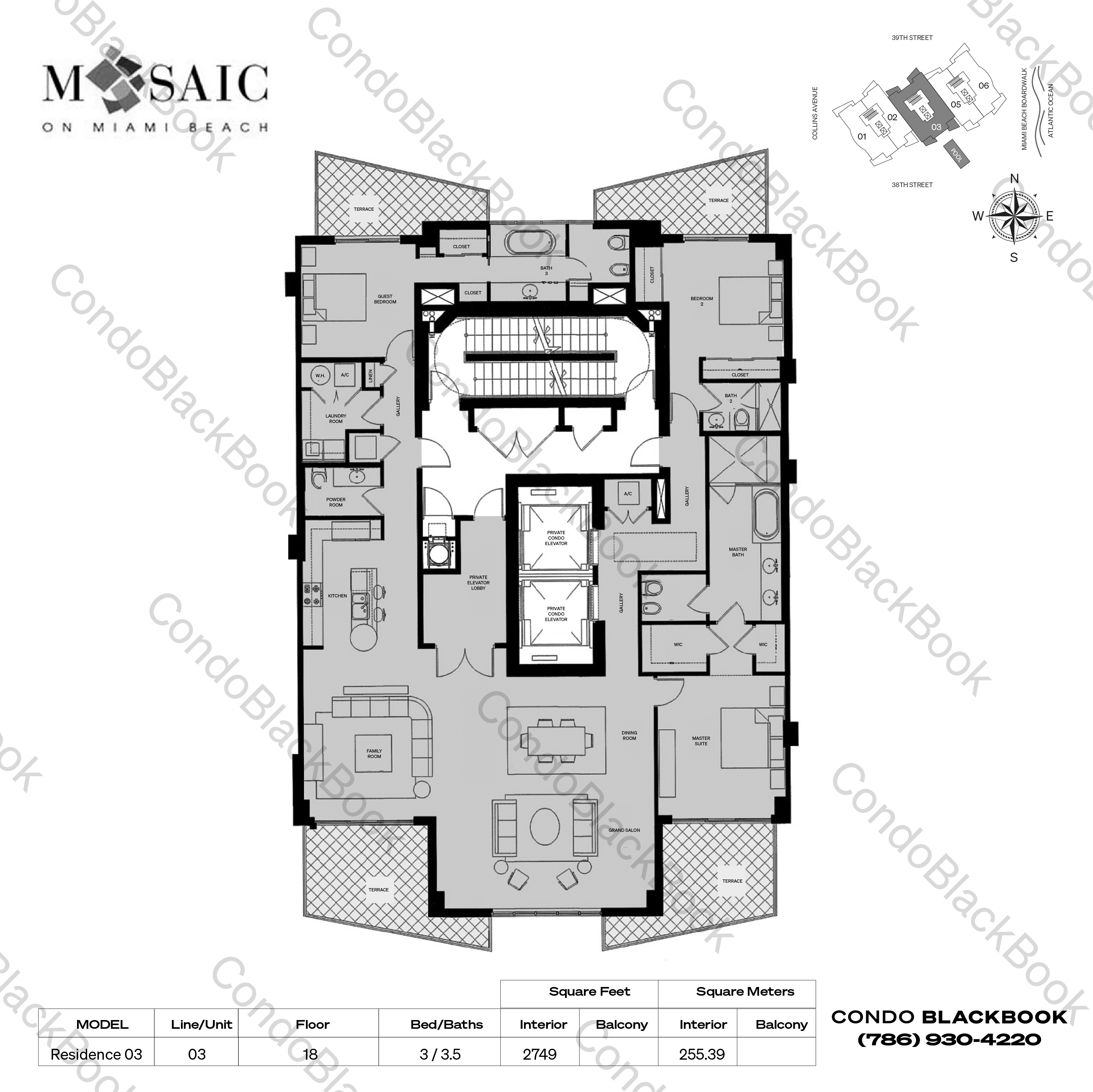 Mosaic Unit #1803 Condo in Mid-Beach - Miami Beach Condos | CondoBlackBook