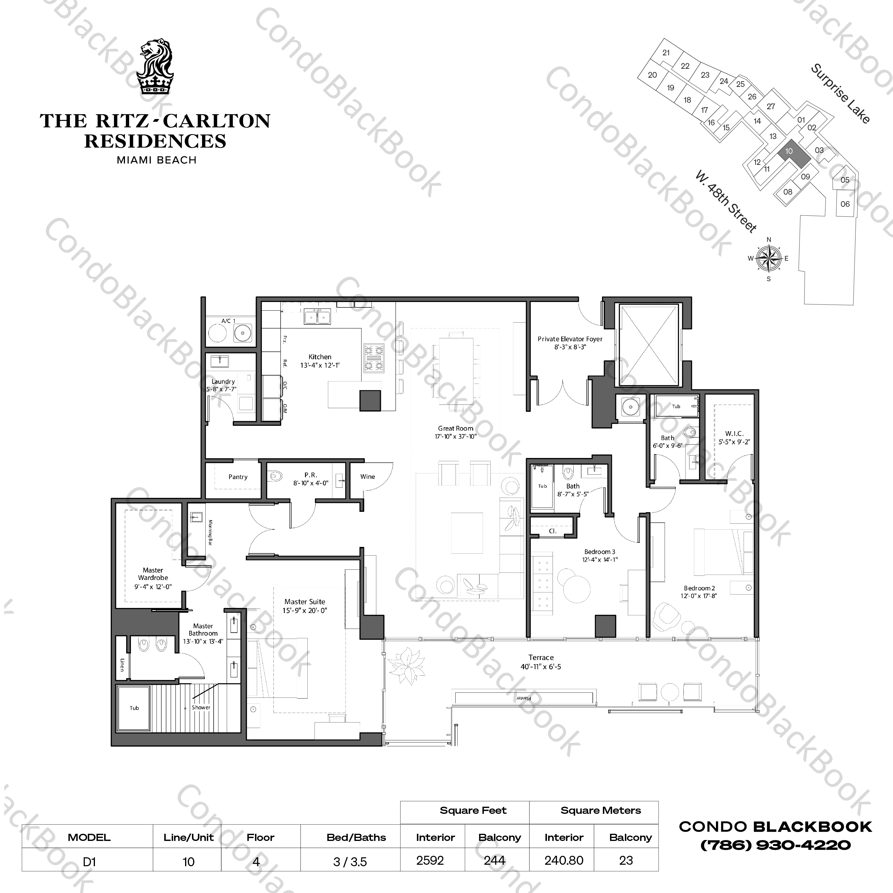 Ritz Carlto Residence Floor Plan Ritz Carlton Residences, 15701