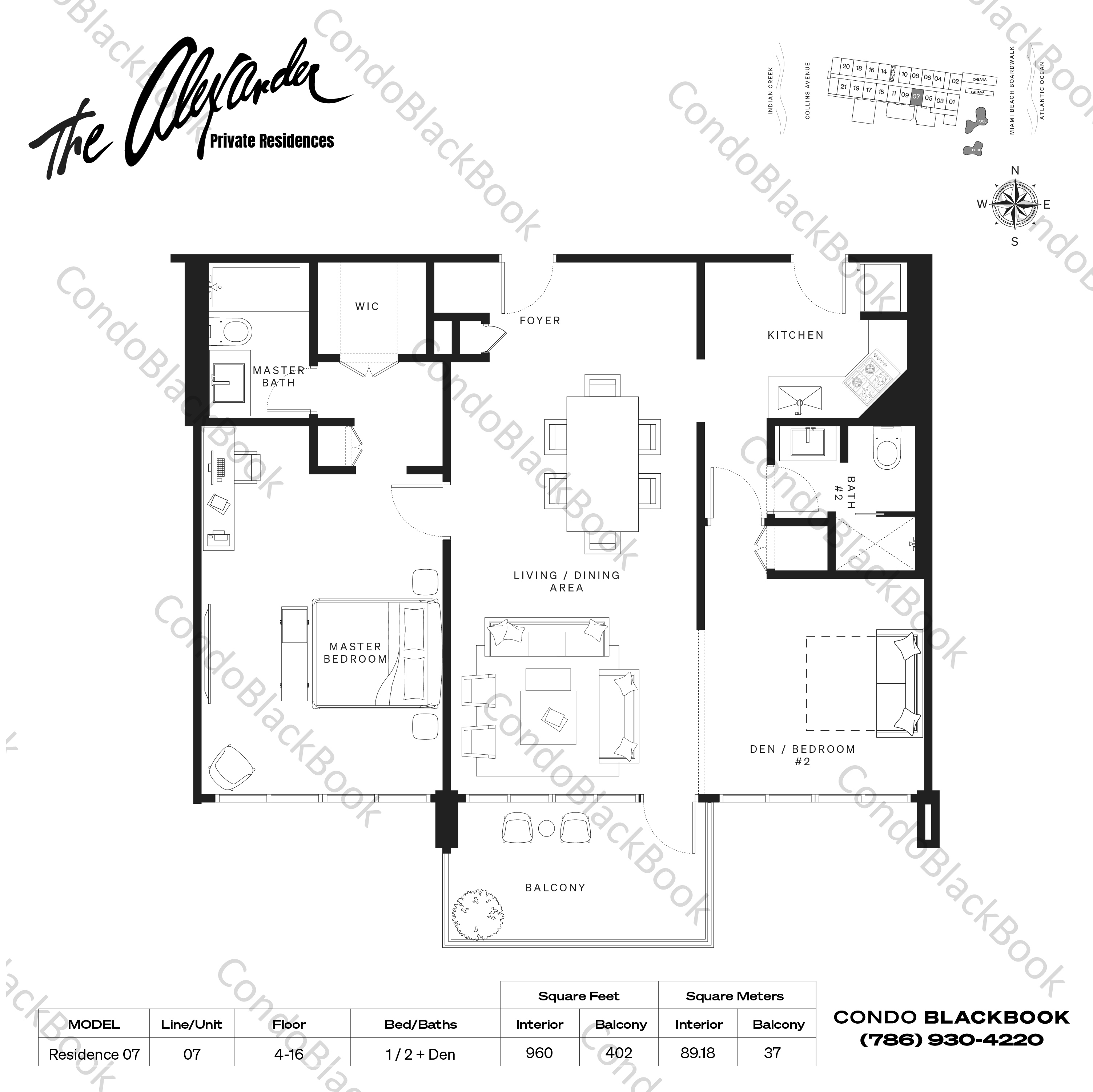 The Alexander Unit #707 Condo in Mid-Beach - Miami Beach Condos ...