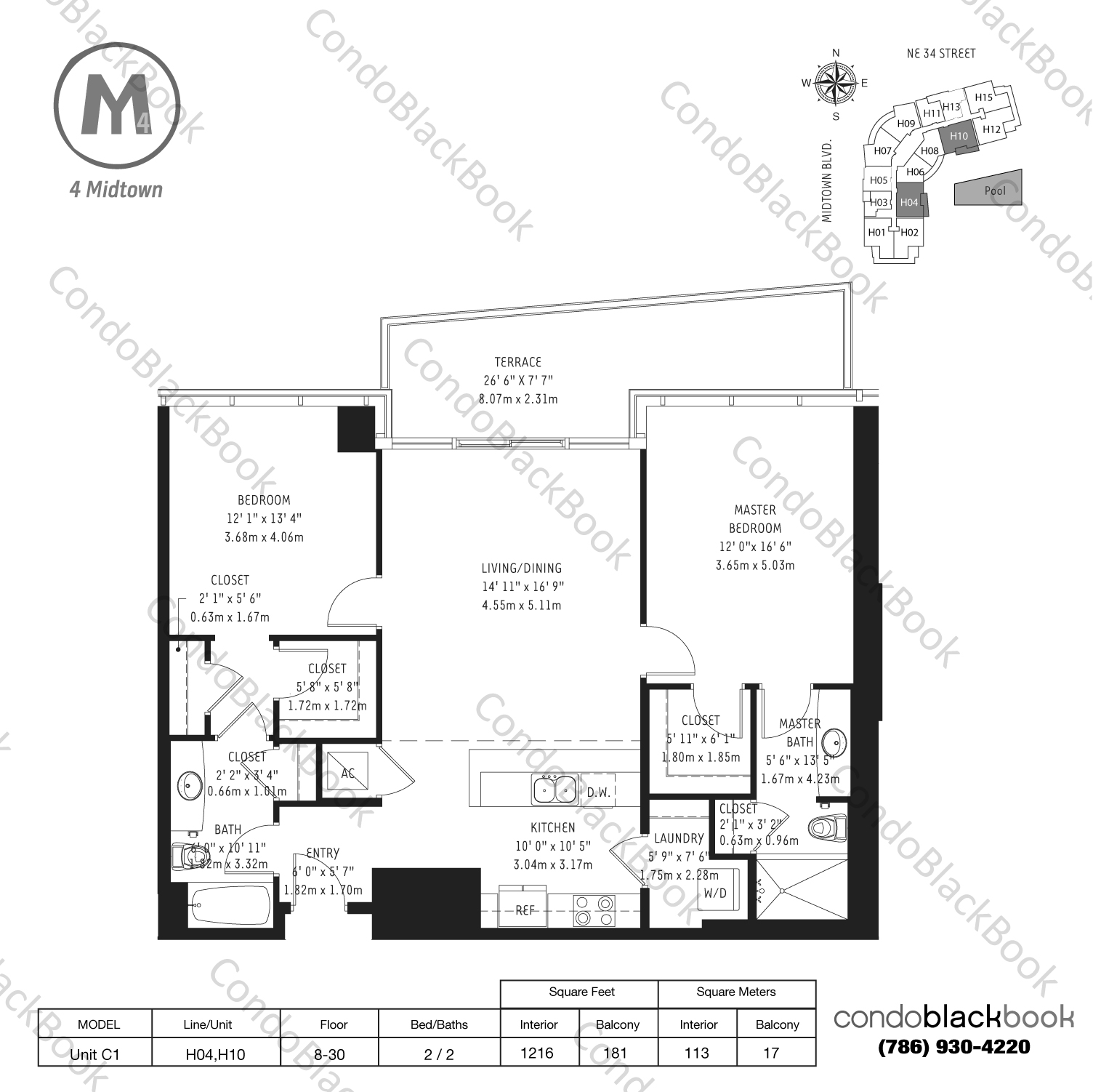 Midtown 4 Unit #H1604 Condo in Midtown - Miami Condos | CondoBlackBook
