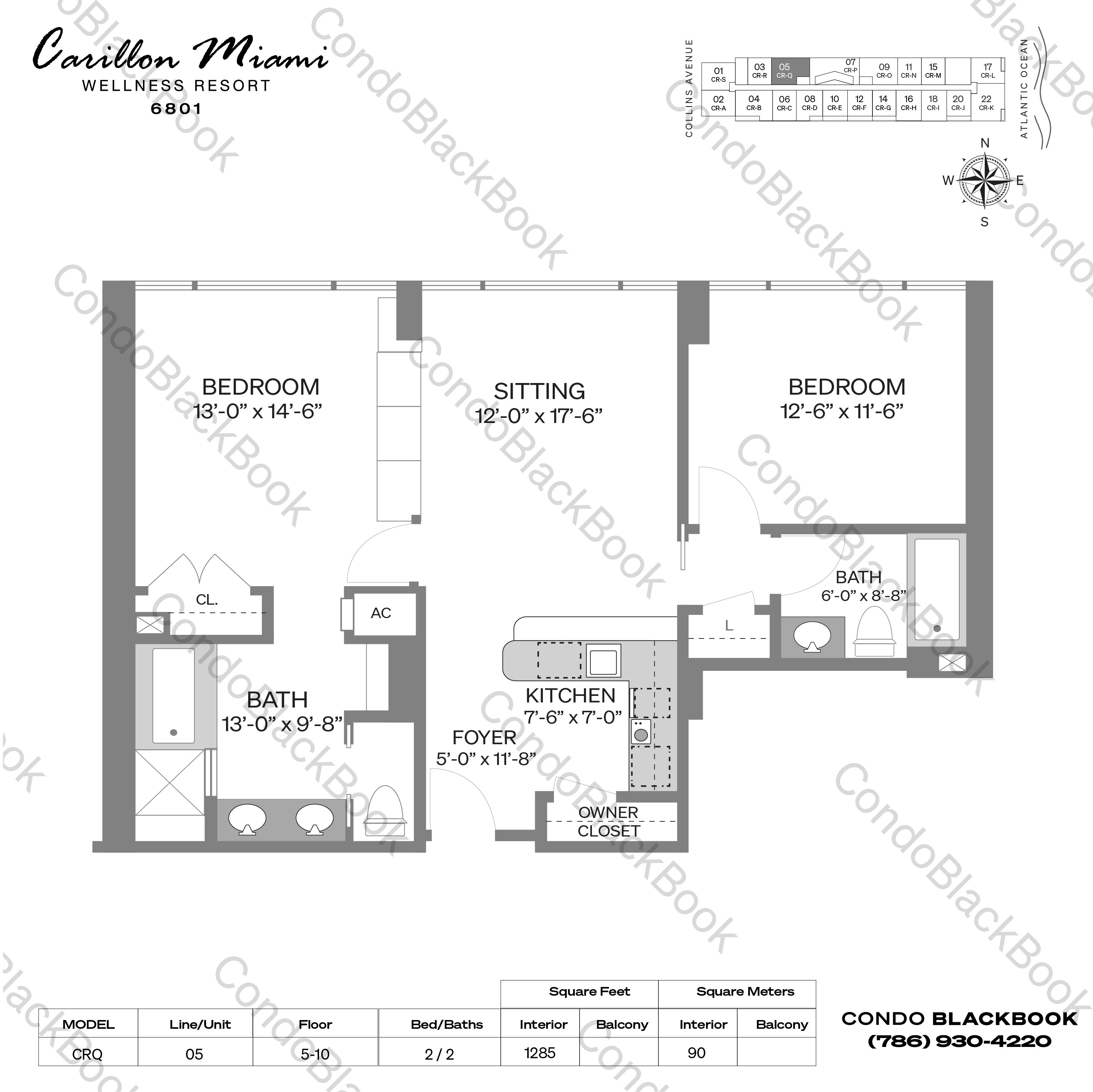 Carillon Center Tower Wellness Resort & Residences Unit #1402 Door ...