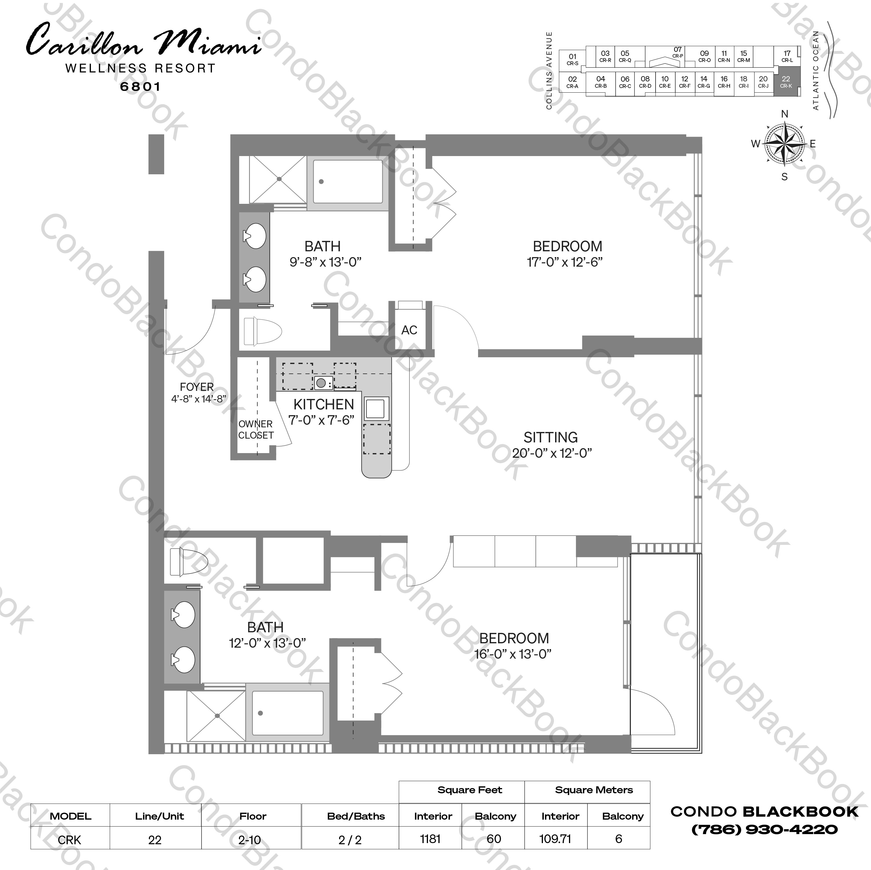 Carillon Center Tower Wellness Resort & Residences Unit #1022 Condo in ...
