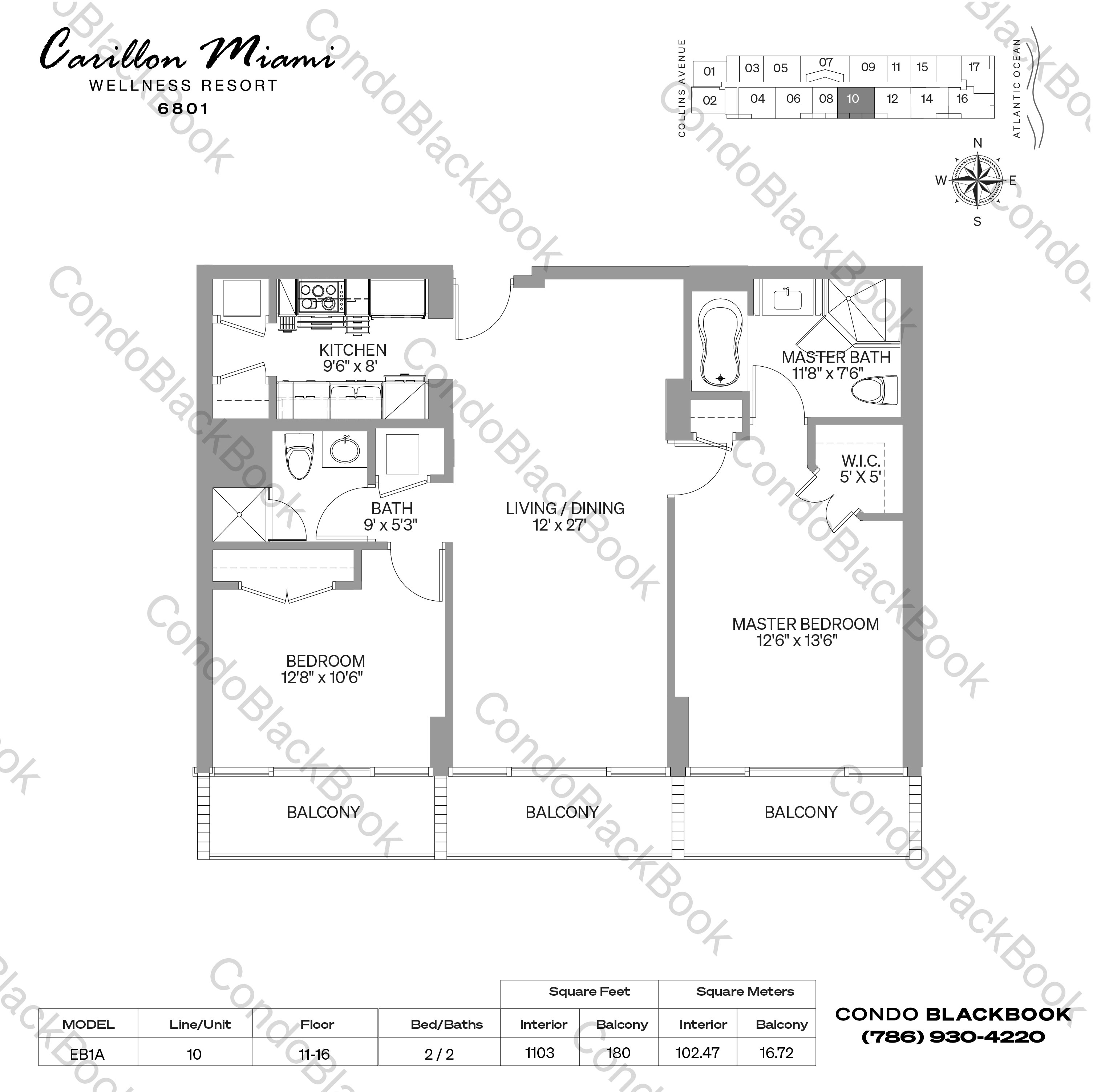Carillon Center Tower Wellness Resort & Residences Unit #1410 Condo in ...