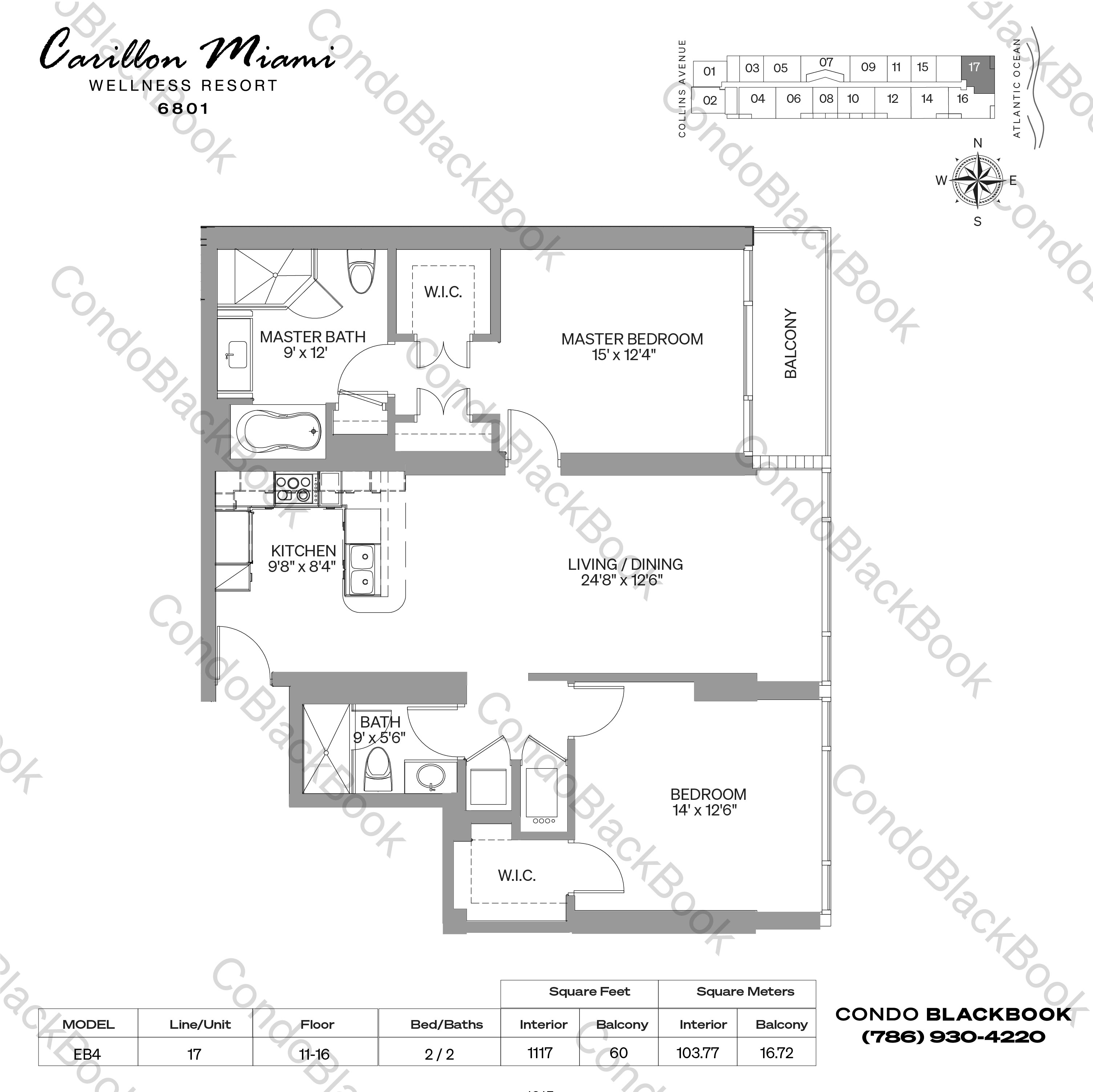 Carillon Center Tower Wellness Resort & Residences Unit #1417 Condo in ...