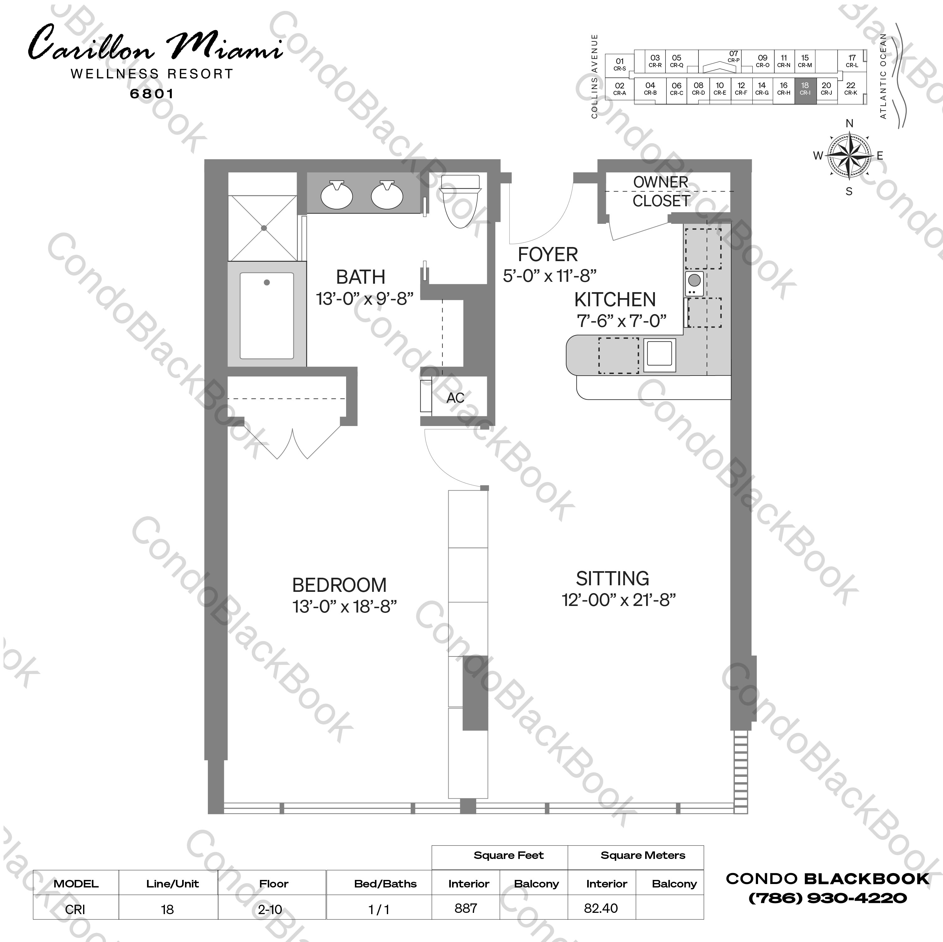 Carillon Center Tower Wellness Resort & Residences Unit #718( Door 705 ...