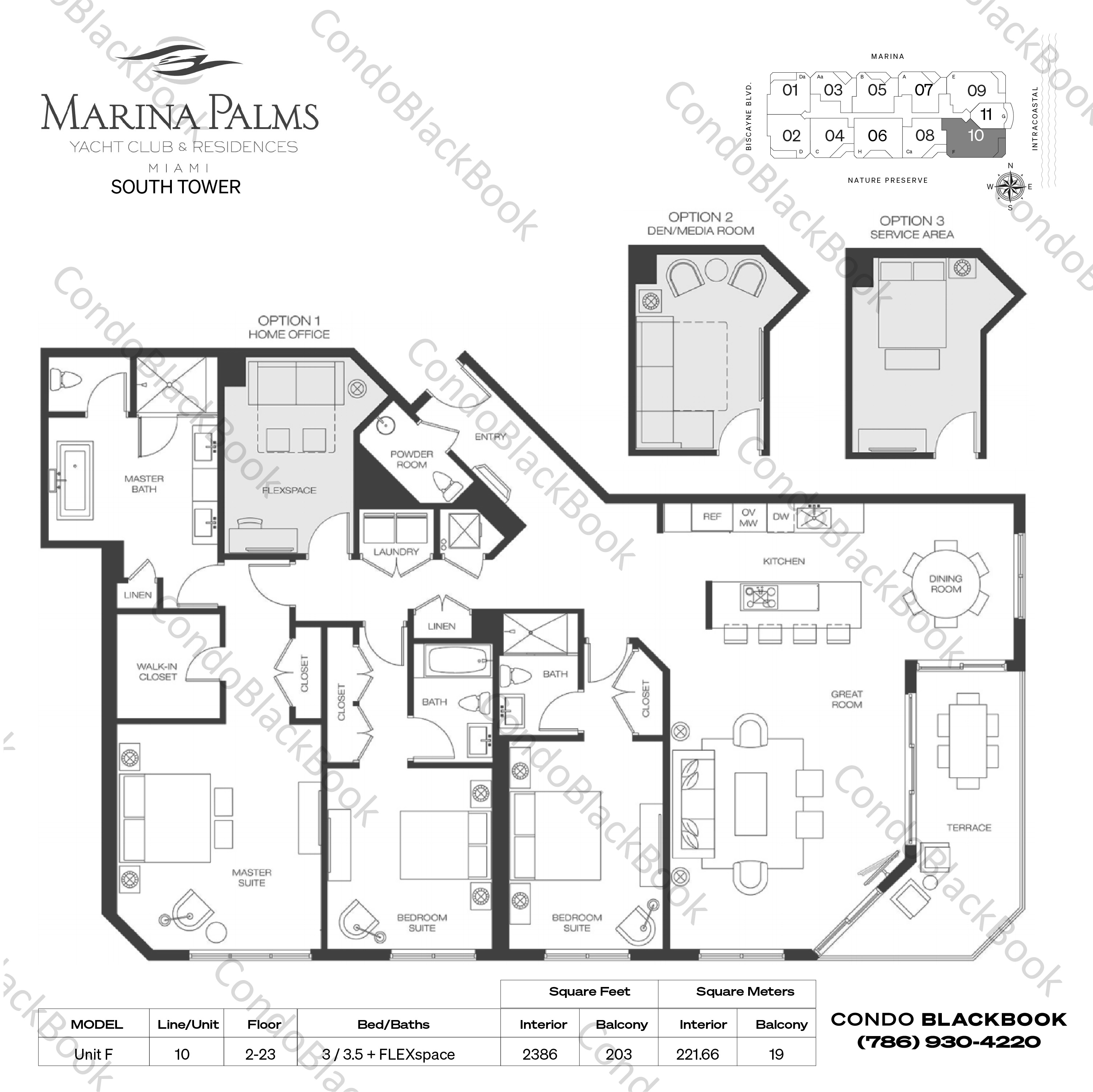 Marina Palms Yacht Club and Residences South Tower Unit #2110 Condo in North Miami Beach ...