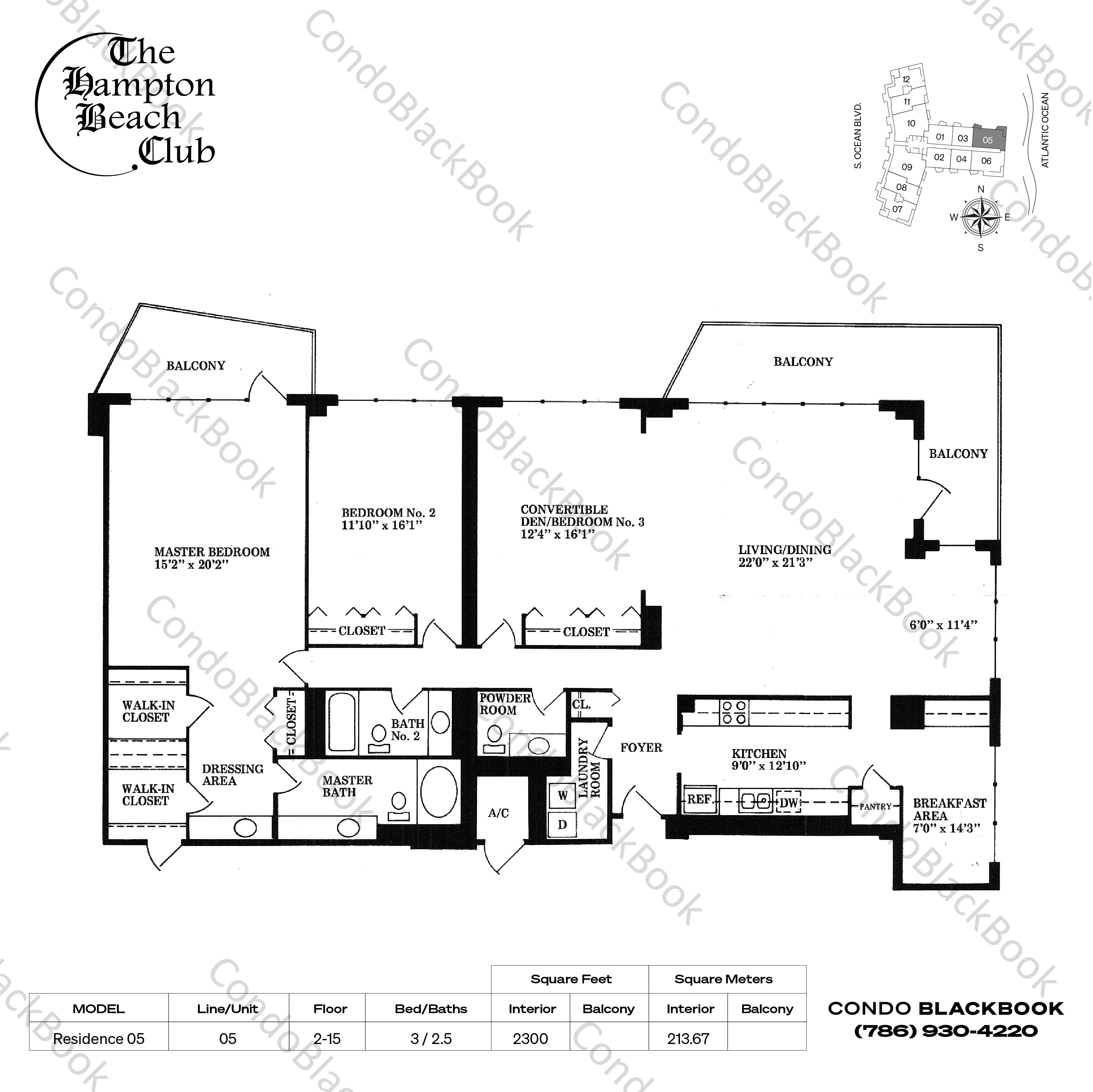 Hampton Beach Club Unit #1505 Penthouse Condo in Pompano Beach ...