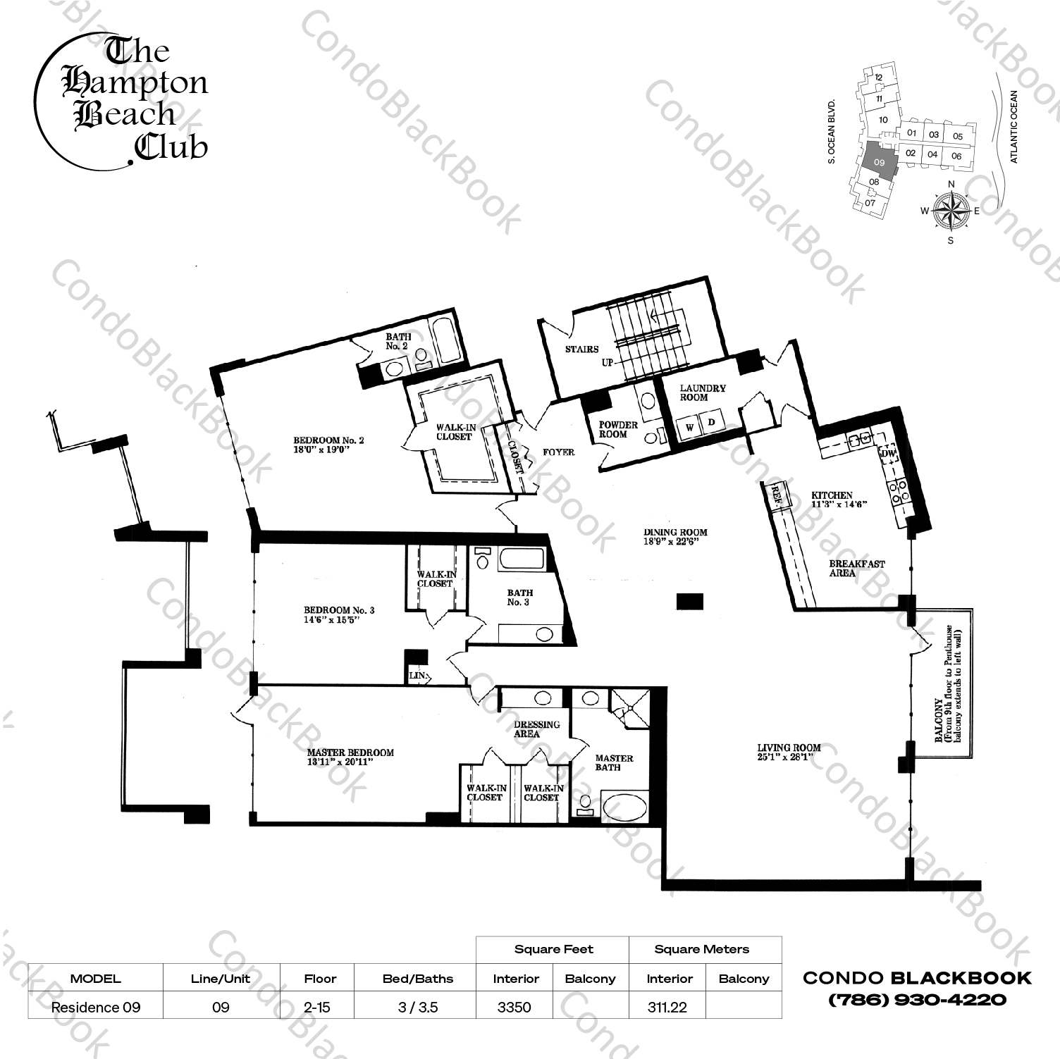 Hampton Beach Club Unit #1309 Condo in Pompano Beach | CondoBlackBook