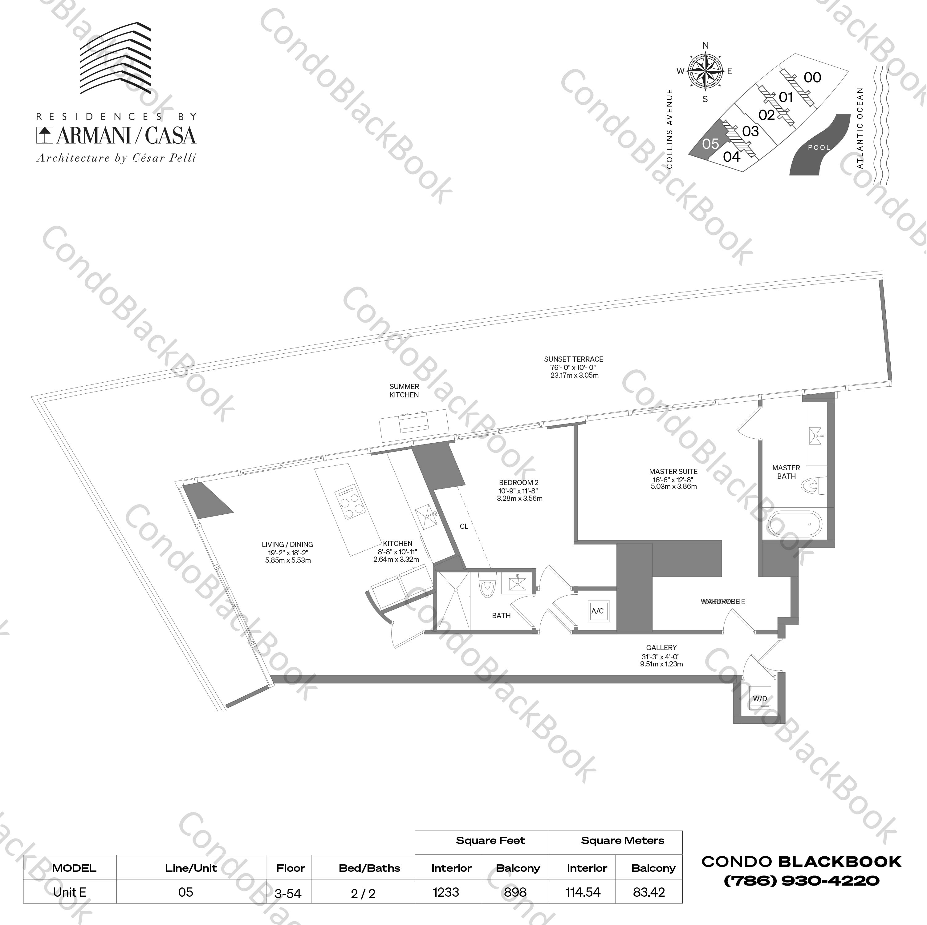 Residences by Armani Casa Unit #3705 Condo in Sunny Isles Beach ...