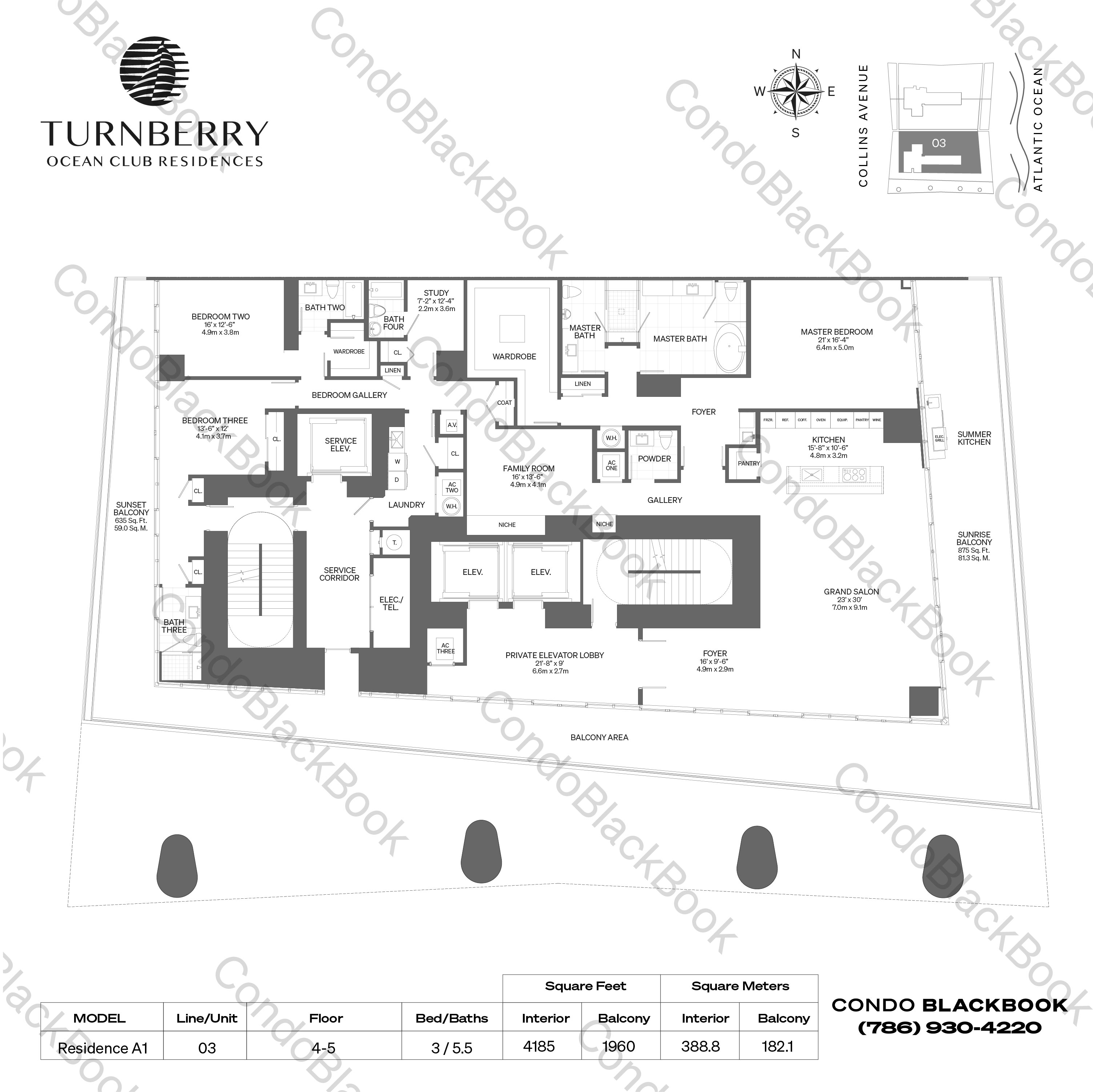 Turnberry Ocean Club Residences Unit #403 Condo in Sunny Isles Beach ...