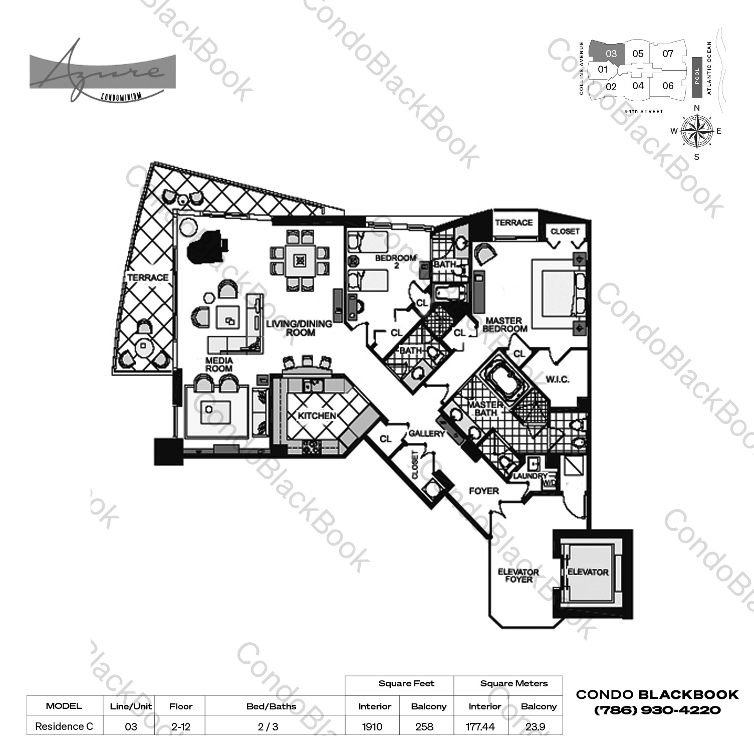 Azure Unit #403 Condo in Surfside | CondoBlackBook