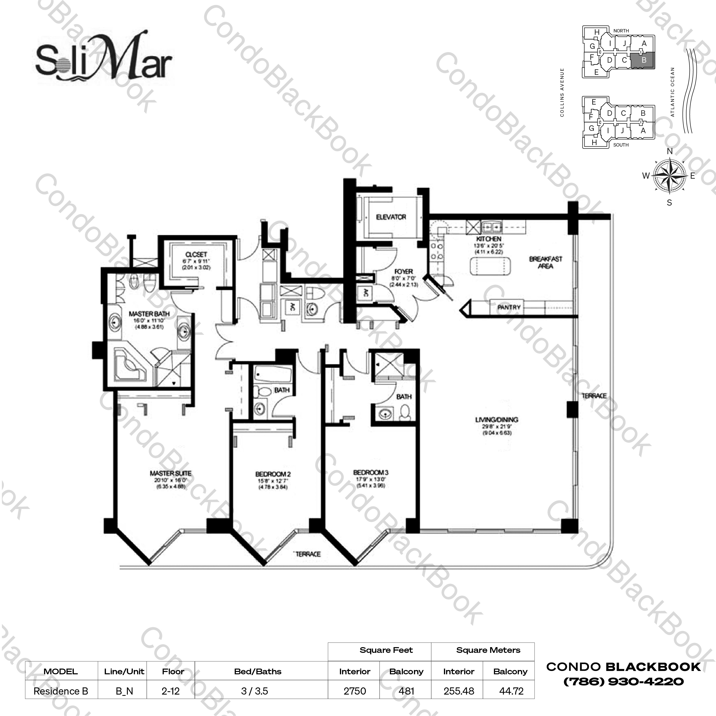 Solimar Unit #S2-B Condo in Surfside | CondoBlackBook